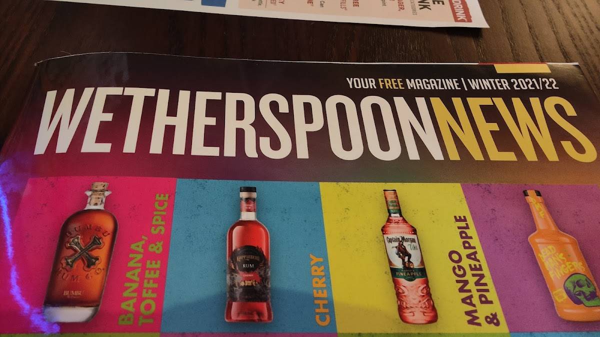 Menu at The Counting House - JD Wetherspoon pub & bar, Dundee