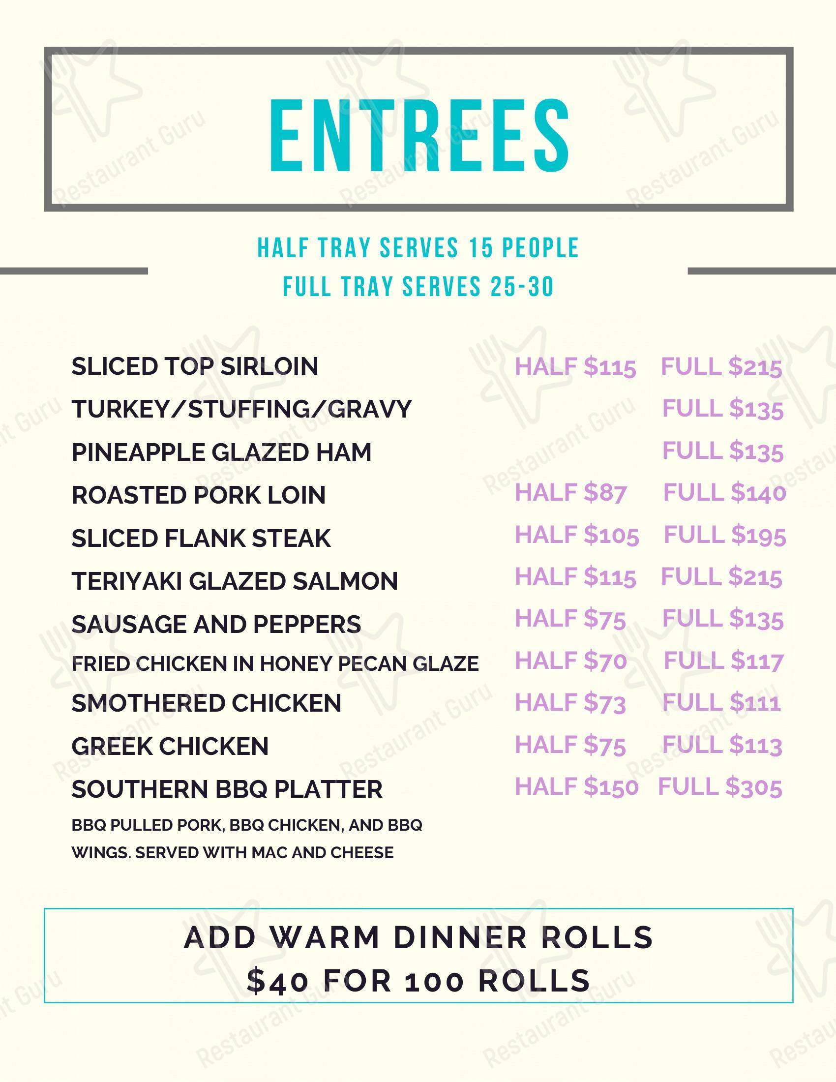 Menu at The Grumpy Monk Broadway restaurant, Myrtle Beach