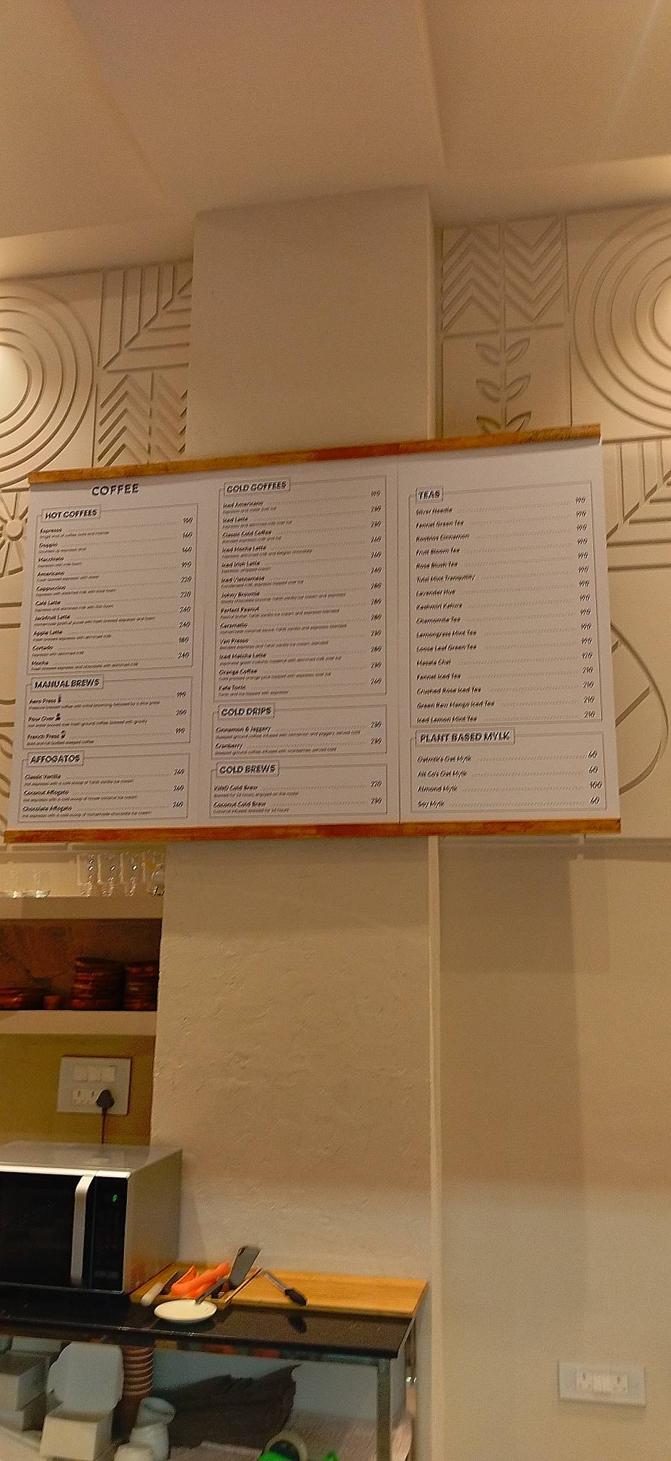 Menu at The Kind Roastery and Brew Room, Bengaluru