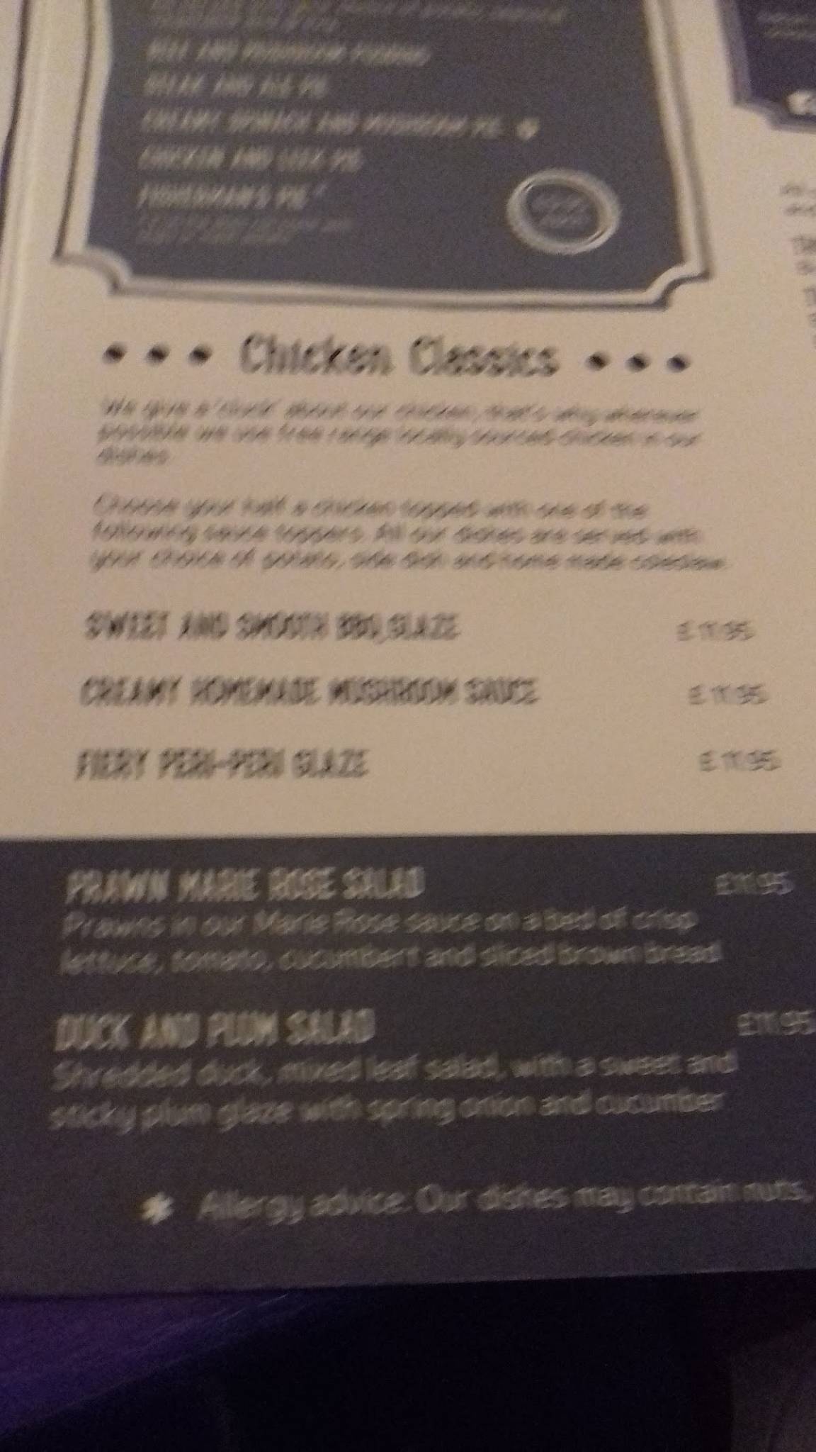 Menu at The Red House pub & bar, Newport Pagnell, 1 Wolverton Rd
