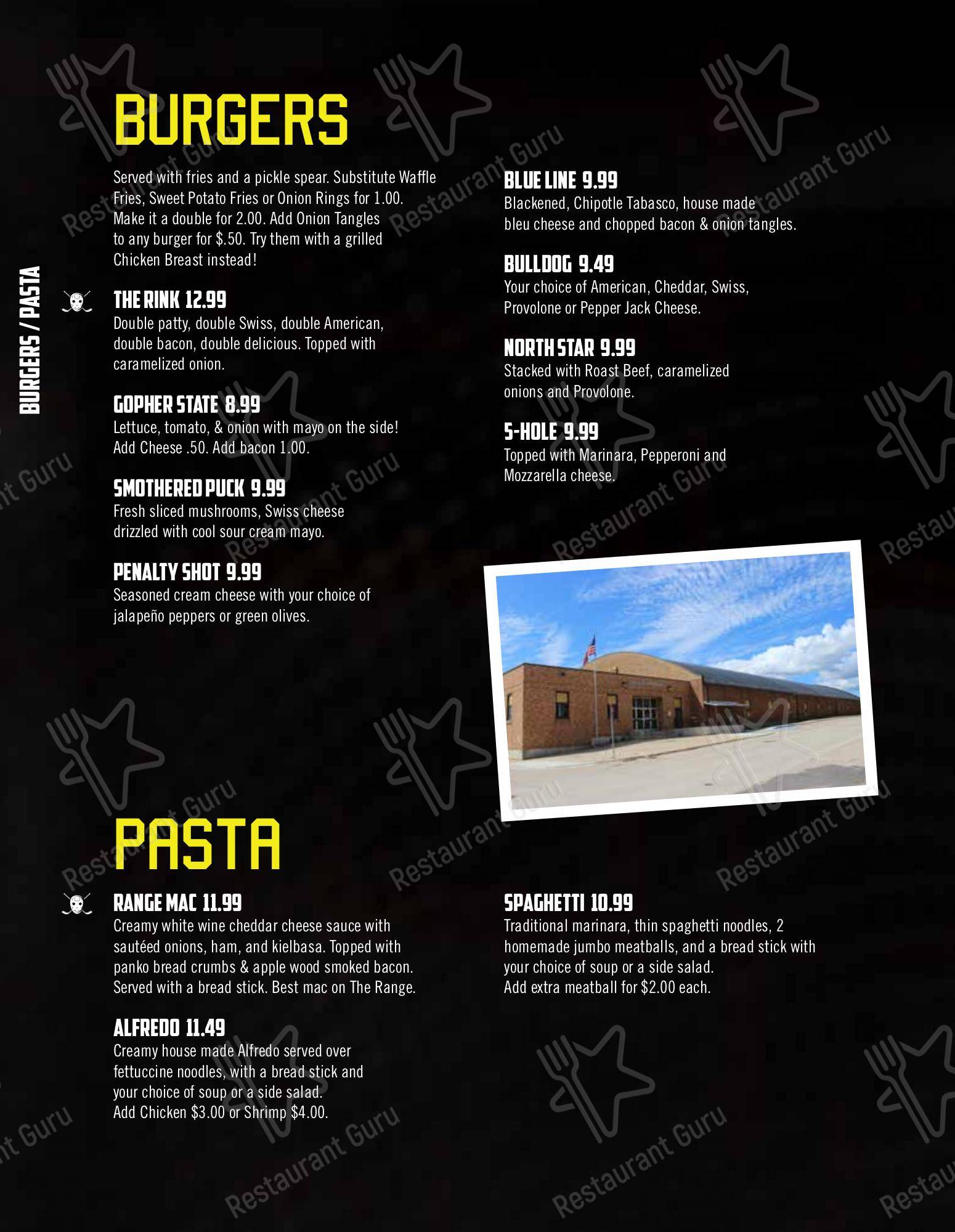 Menu at The Rink Sports Bar & Grill, Eveleth