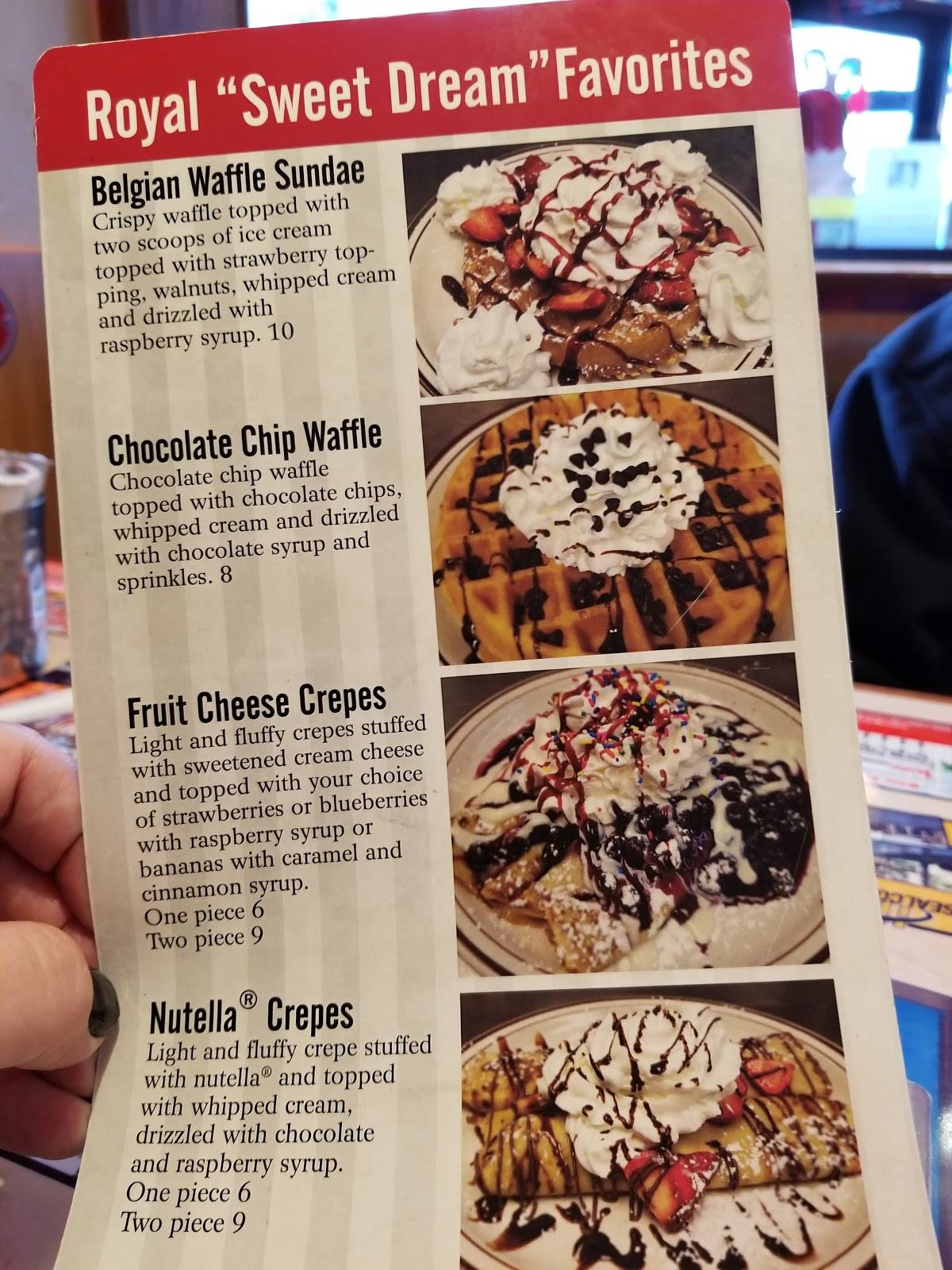 Menu at The Clarkston Royal Diner restaurant, Clarkston