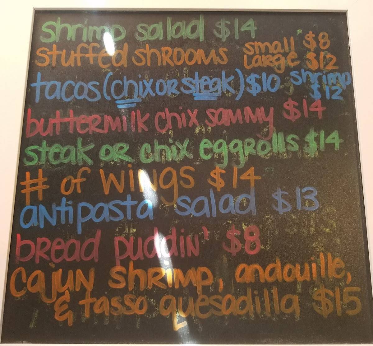 Menu at The Sloop pub & bar, Gulf Shores
