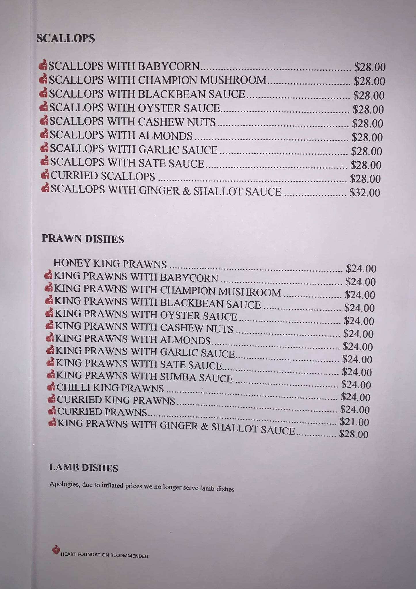 Menu at Dong Fang Food Chinese Restaurant, Coonamble