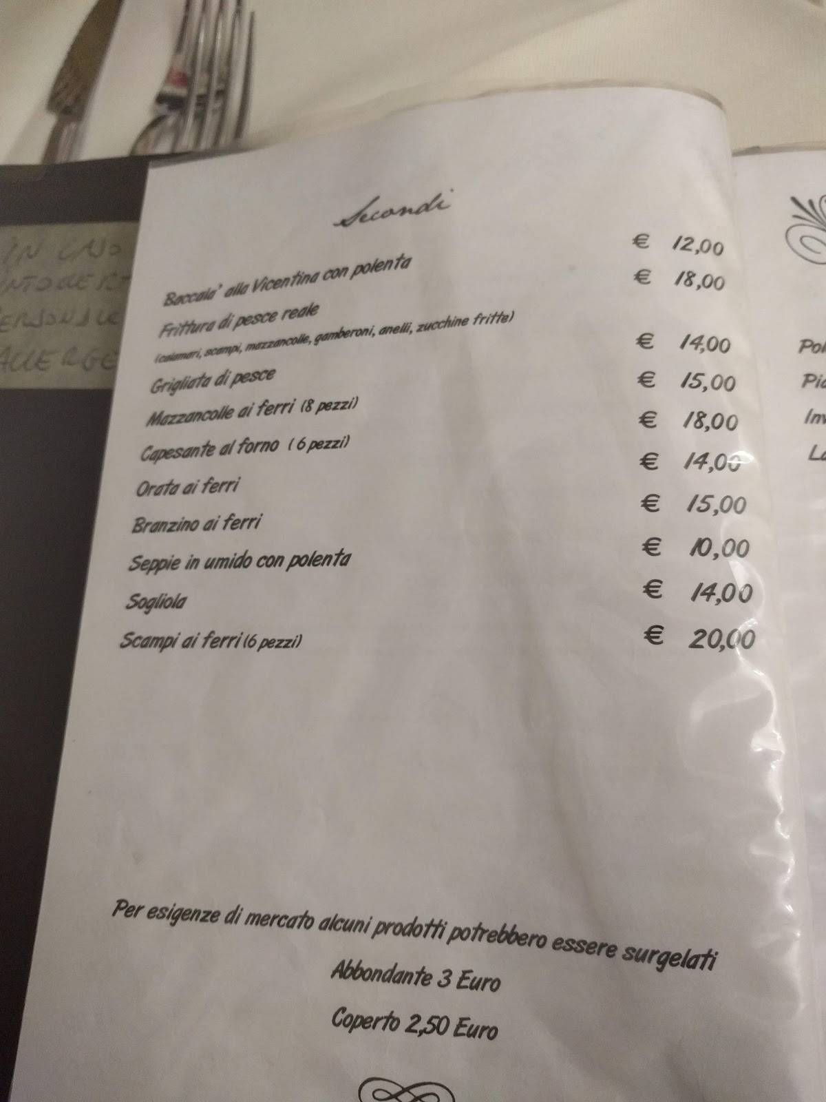 Menu da Trattoria Pizzeria dalla Nena, Albignasego