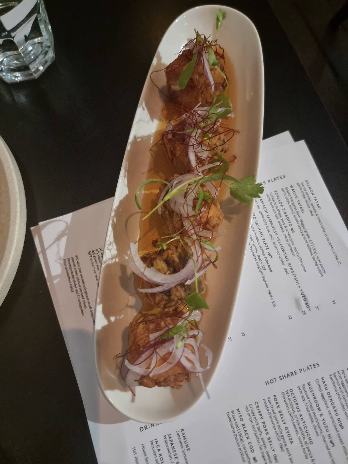 Menu at Tsukaya Restaurant, Mount Hawthorn