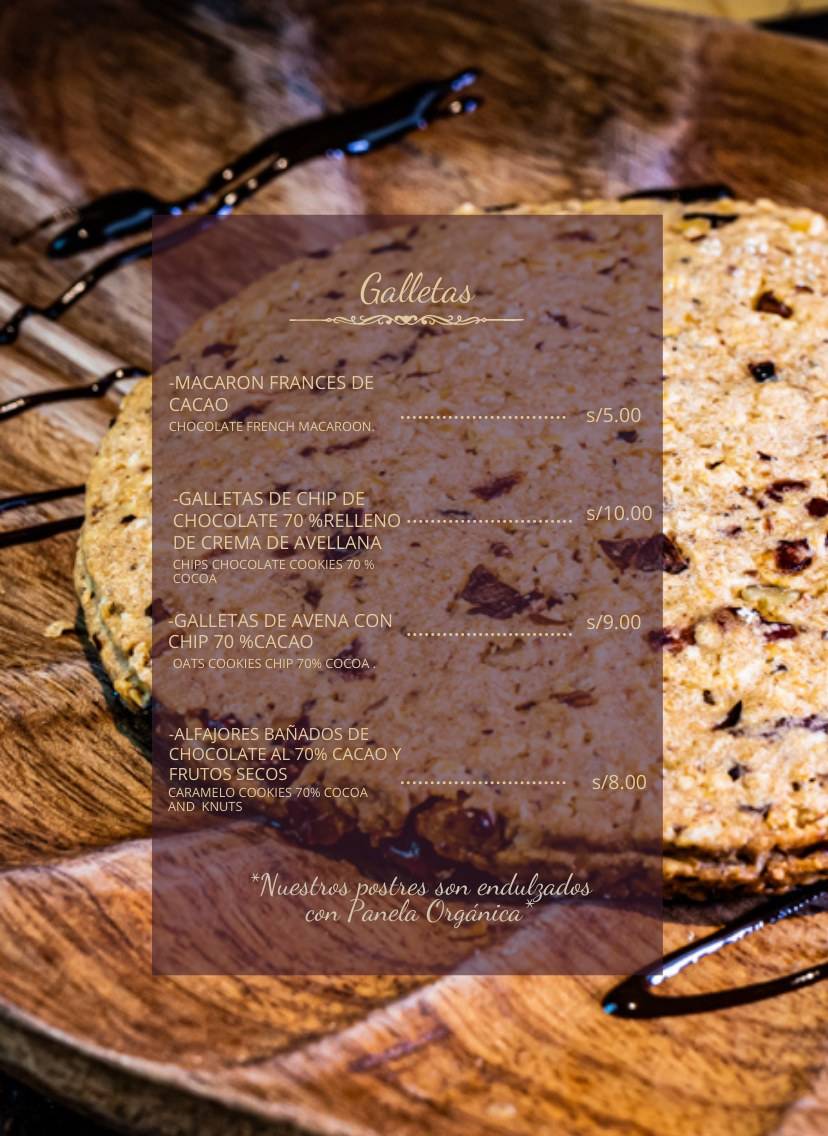 Carta del café Ukaw Chocolate Fino Amazónico, Pucallpa