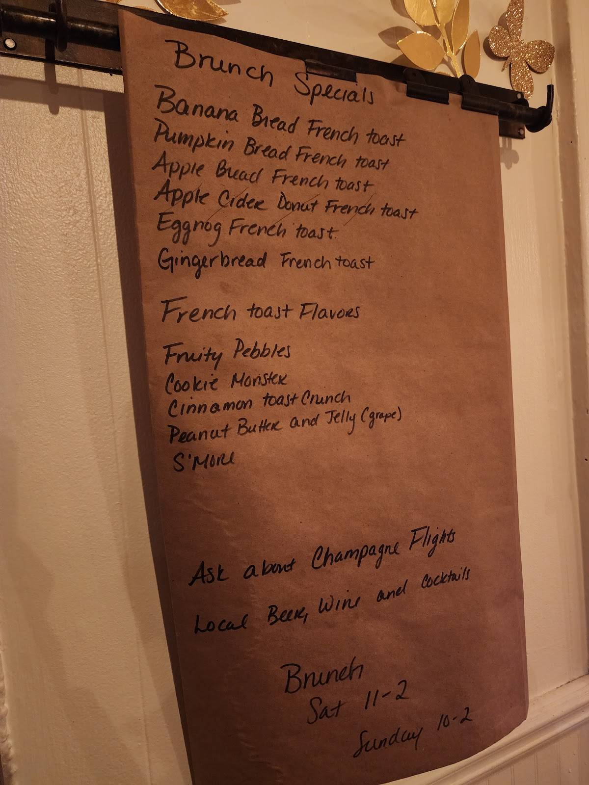 Menu at Urban Fork restaurant, Kingston