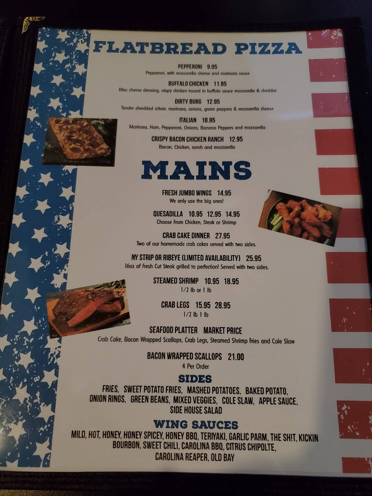 Menu at VIP Lounge pub & bar, Martinsburg, 36 Veronica Dr