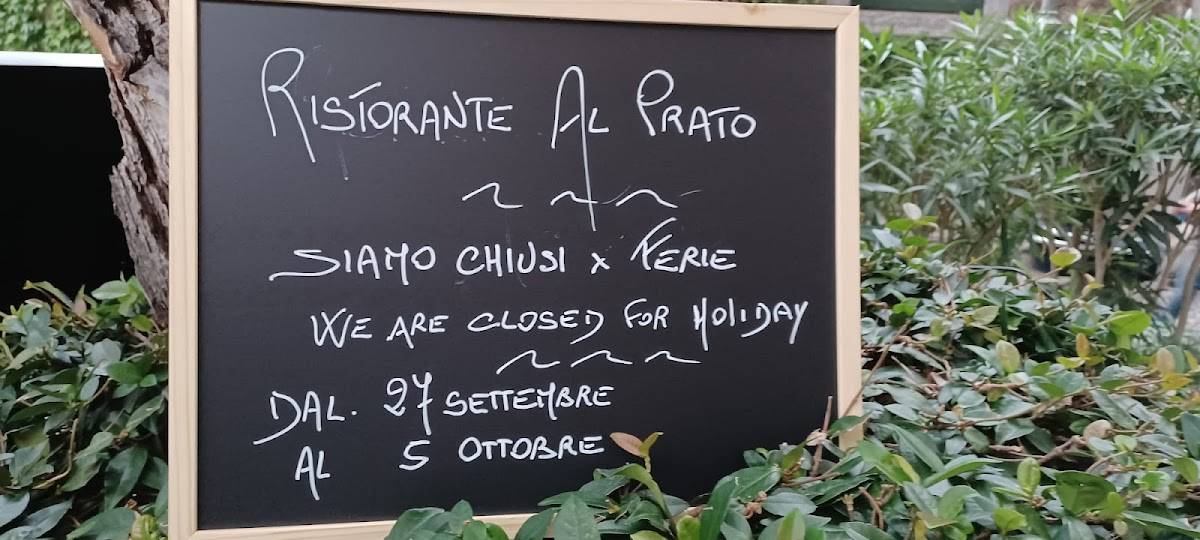 Menu at Al Prato Restaurant, Varenna