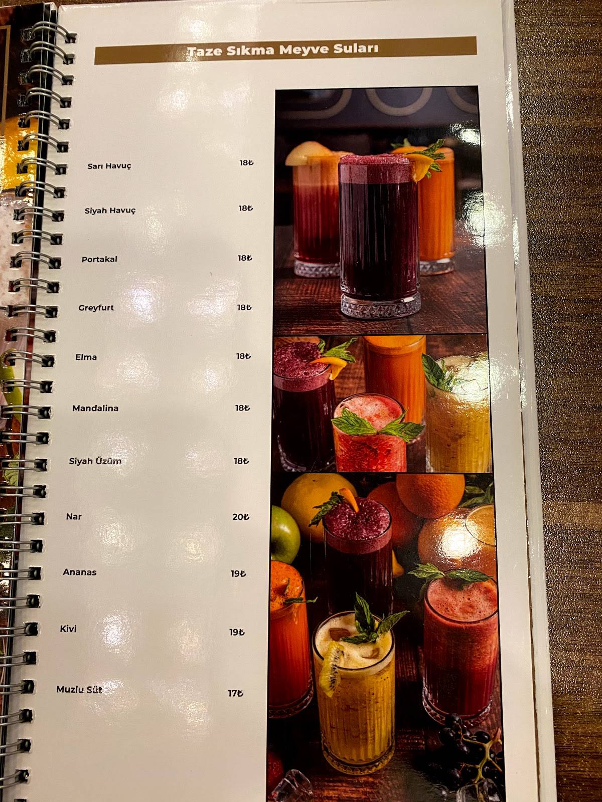 Menu at Volkan Piknik, Ankara, Gazi Mustafa Kemal Blv. No:20 D:B
