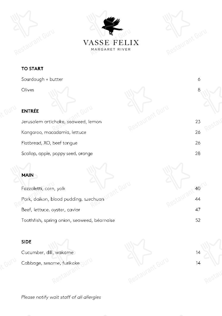 Menu at Wild Hop Brewing Company pub & bar, Yallingup