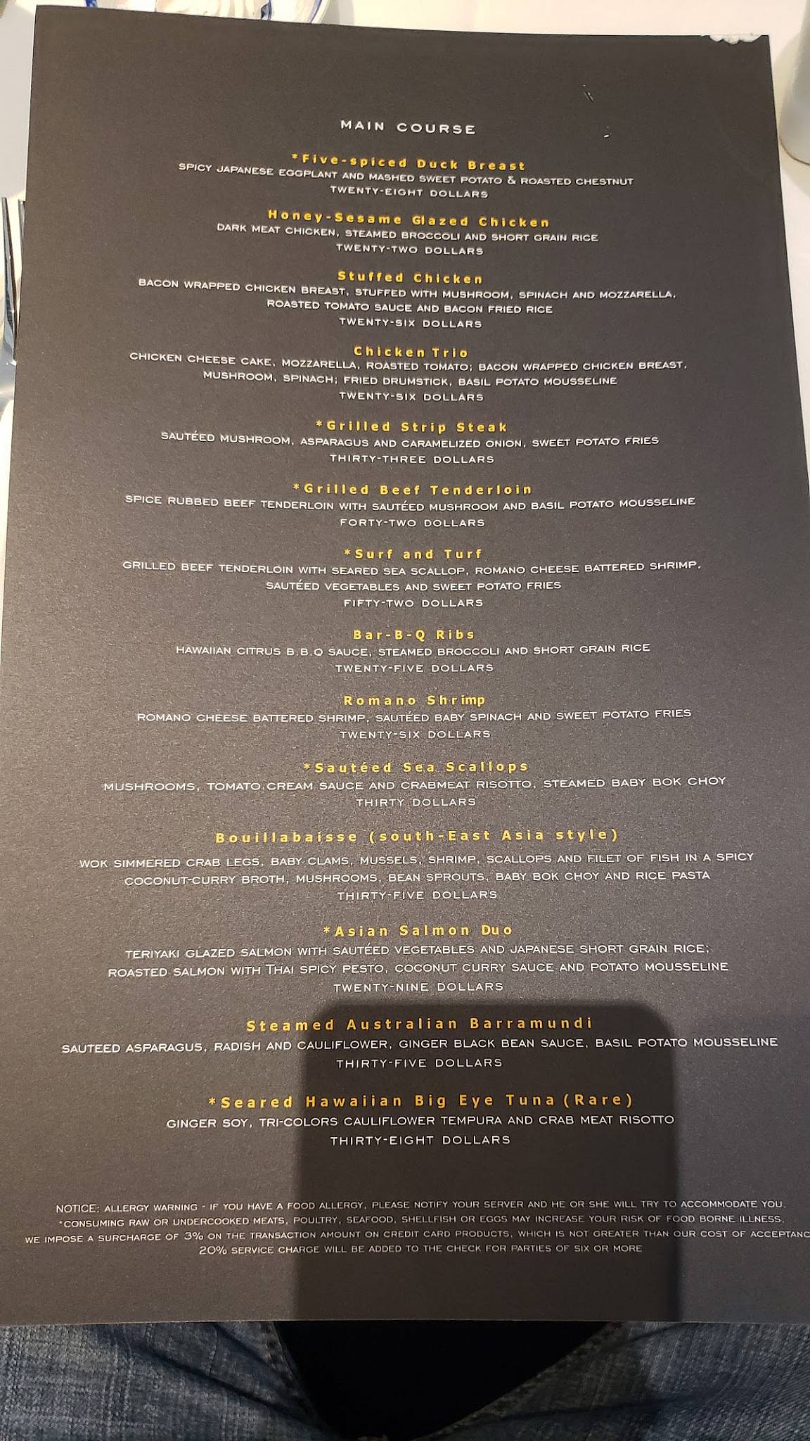 Menu at Wild Mango Restaurant and Bar-Legacy Village, Lyndhurst
