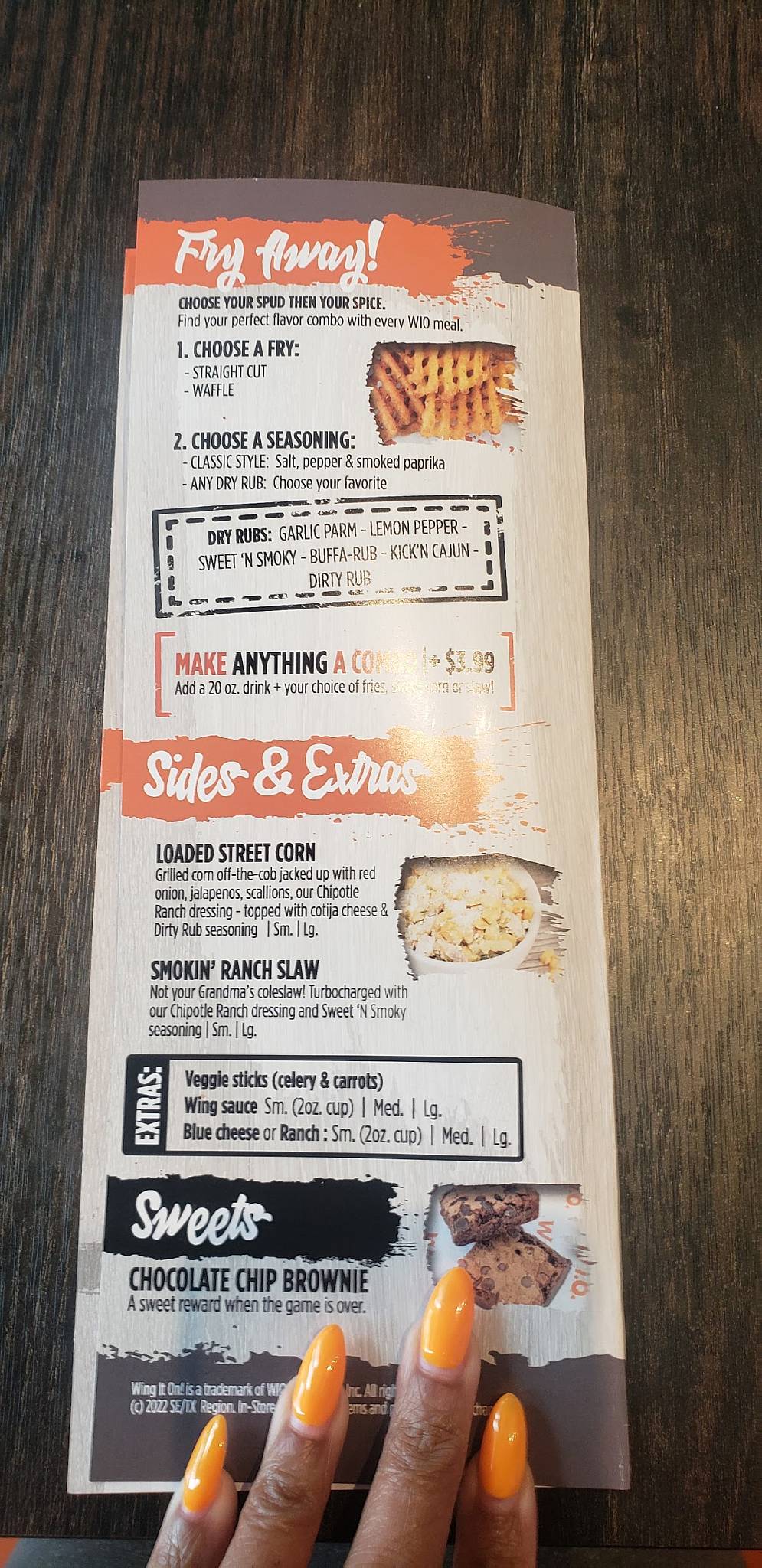 Menu at Wing It On! restaurant, Fuquay Varina