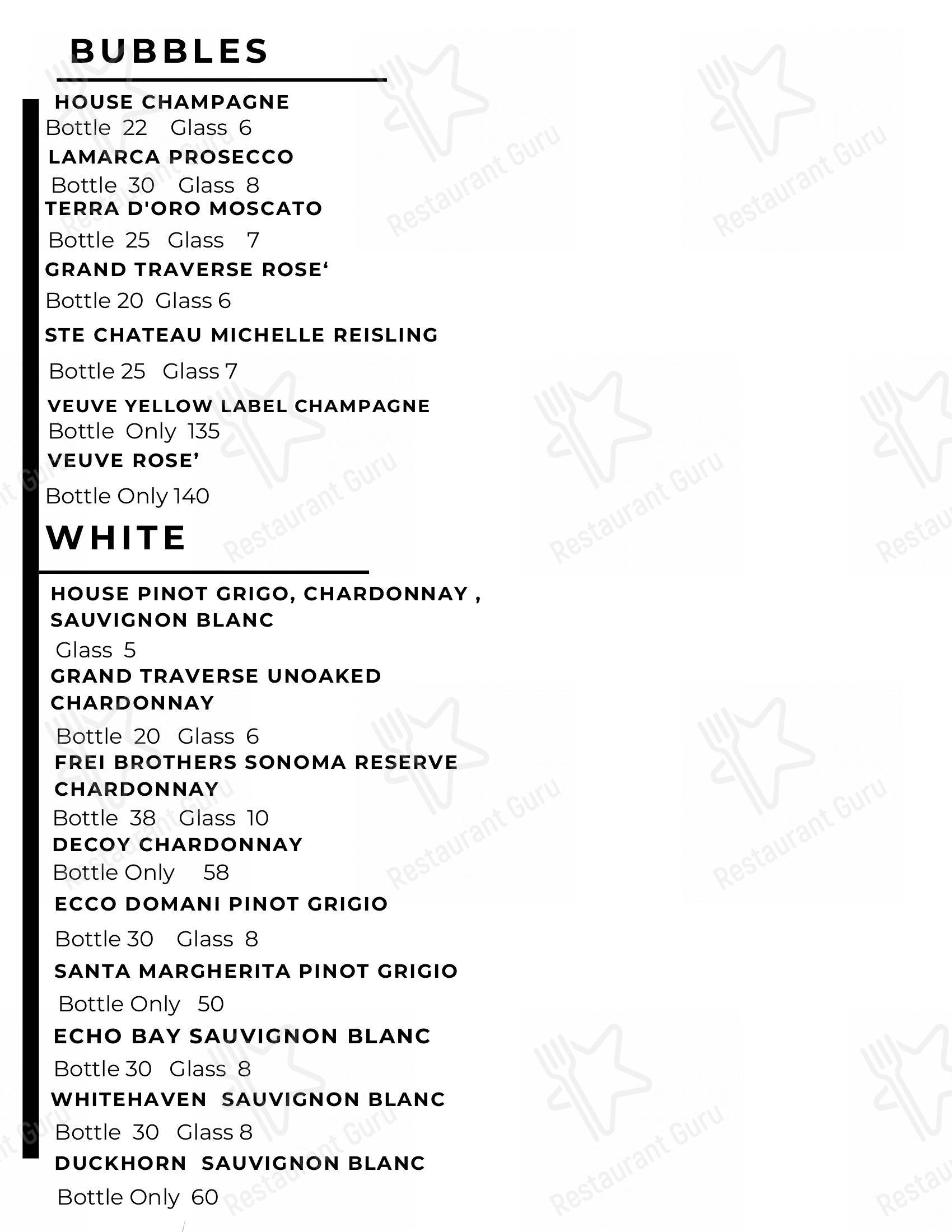 Menu at Grey Heron Grille & Spirits pub & bar, Monroe