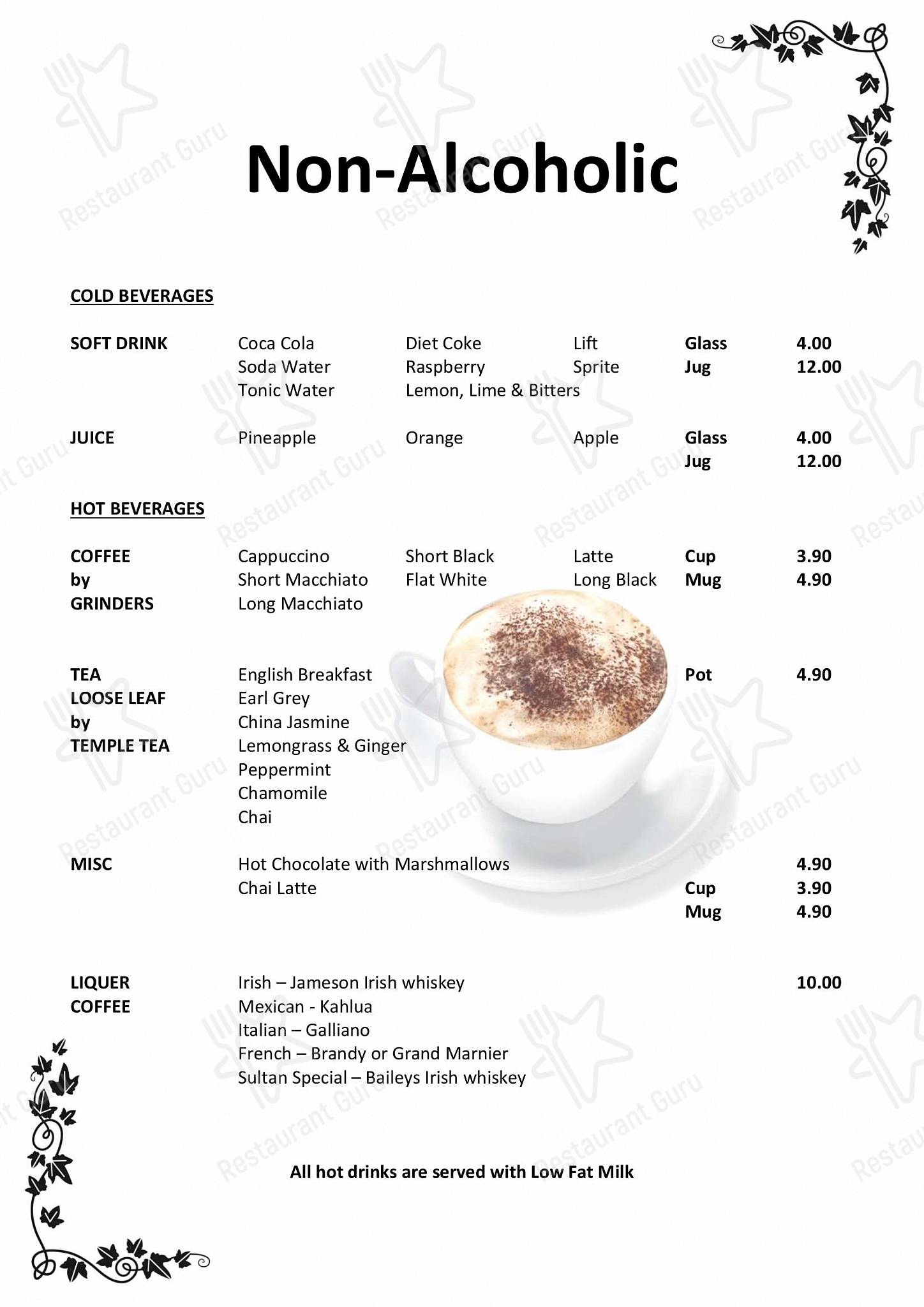 Menu at Natalie's Restaurant & BAR, Mitcham