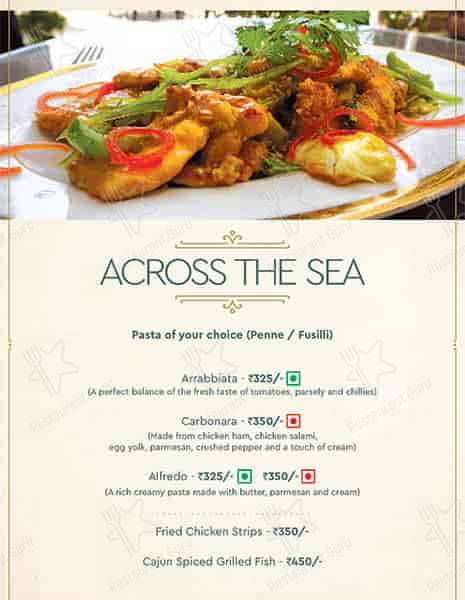 Menu at The Minto Hall Convention Centre - MPSTDC, Bhopal
