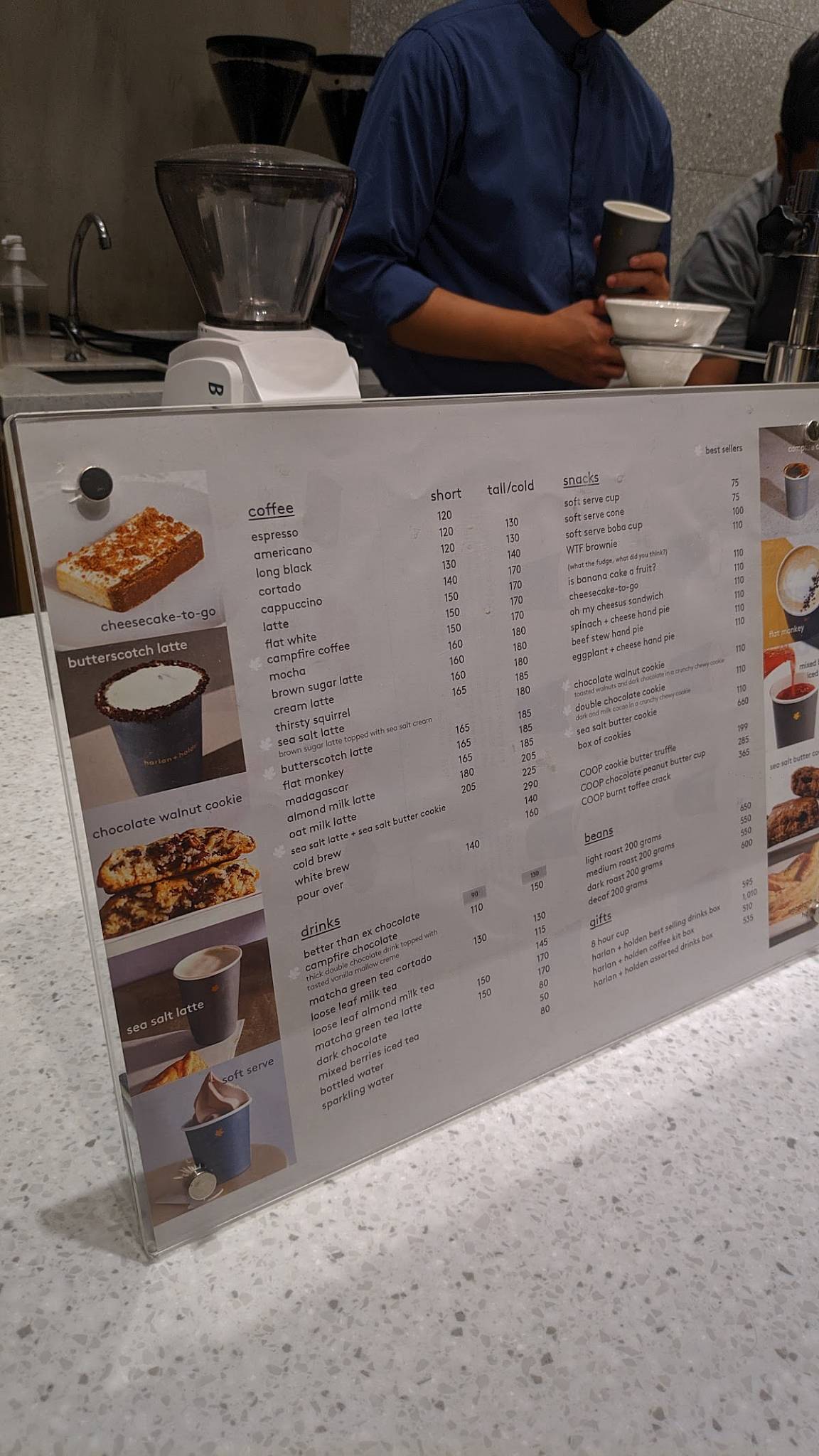 Menu at harlan + holden coffee - 28th & 3rd cafe, Taguig