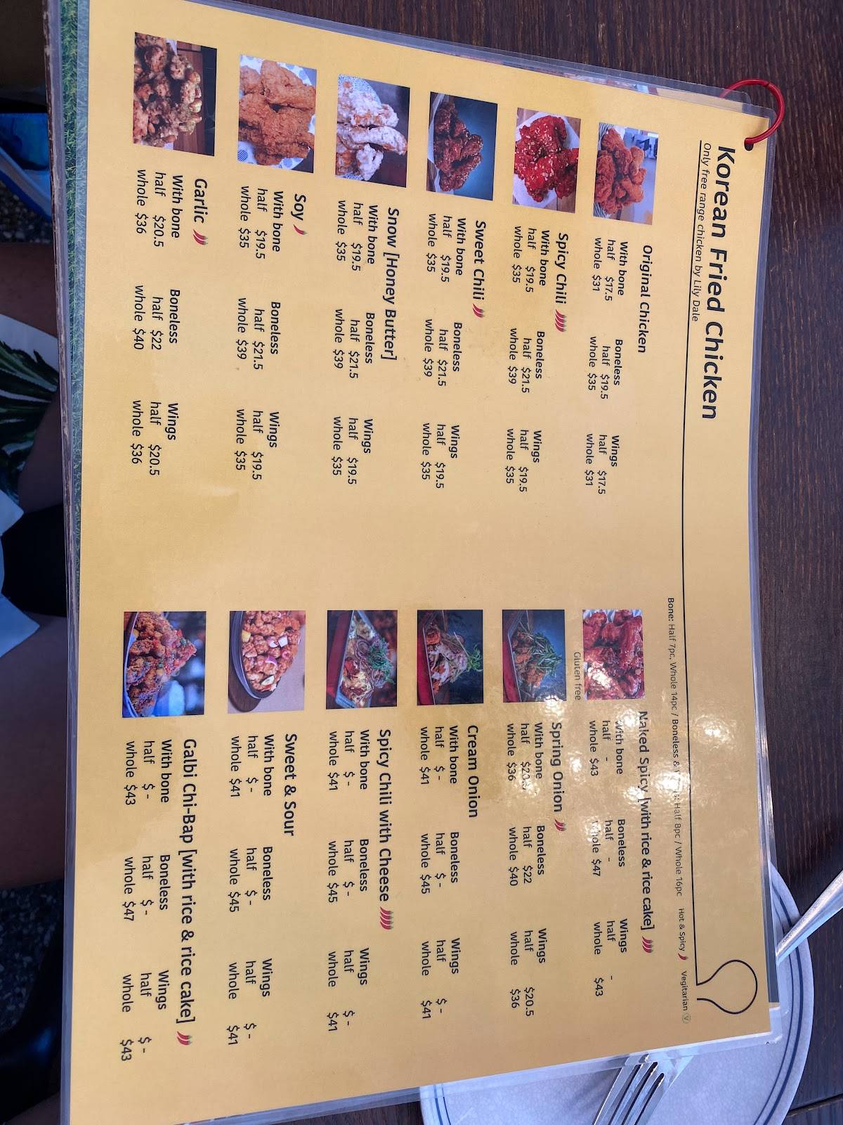 Menu at 7 Grams Restaurant, North Perth