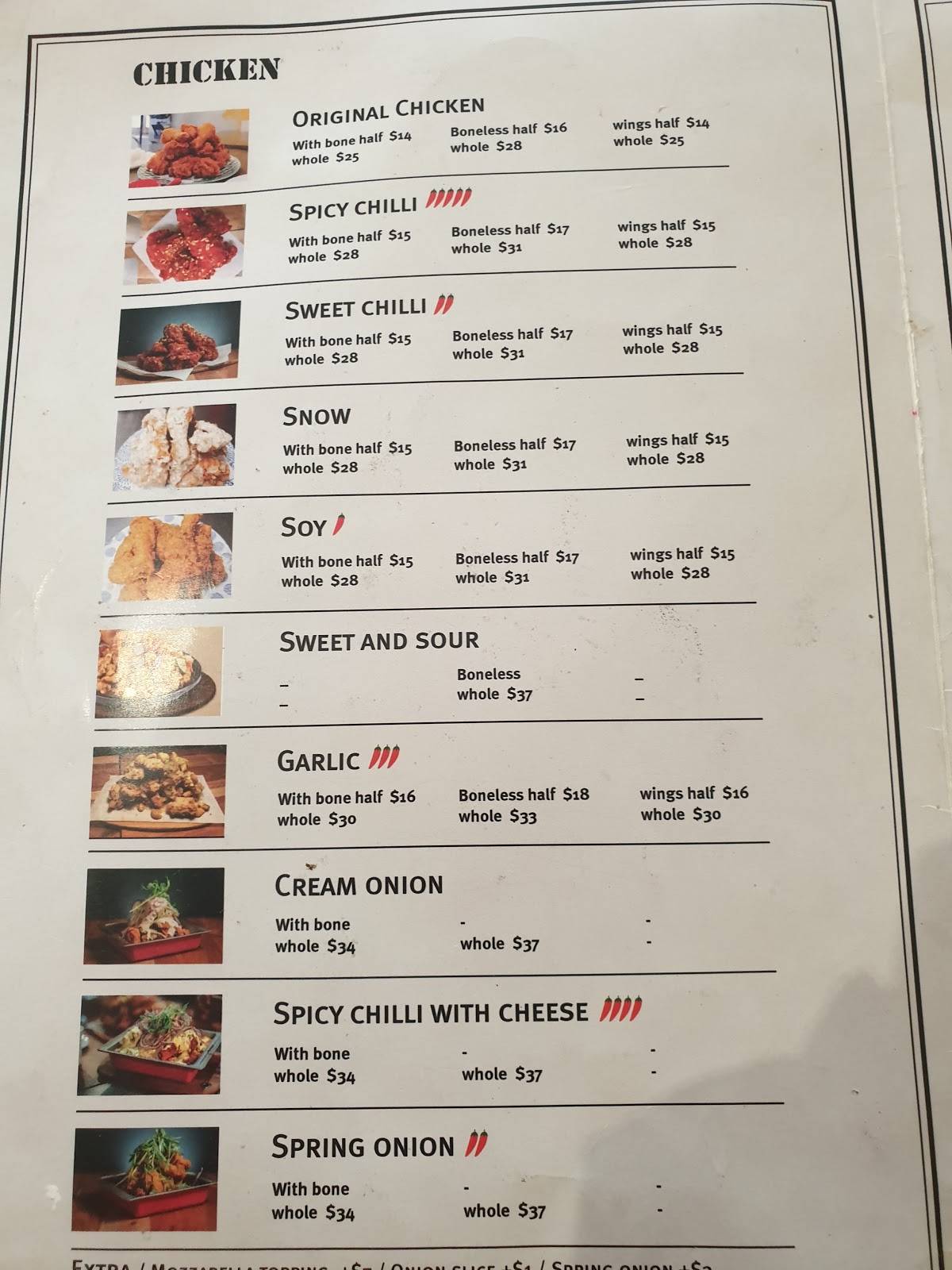 Menu at 7 Grams Restaurant, North Perth