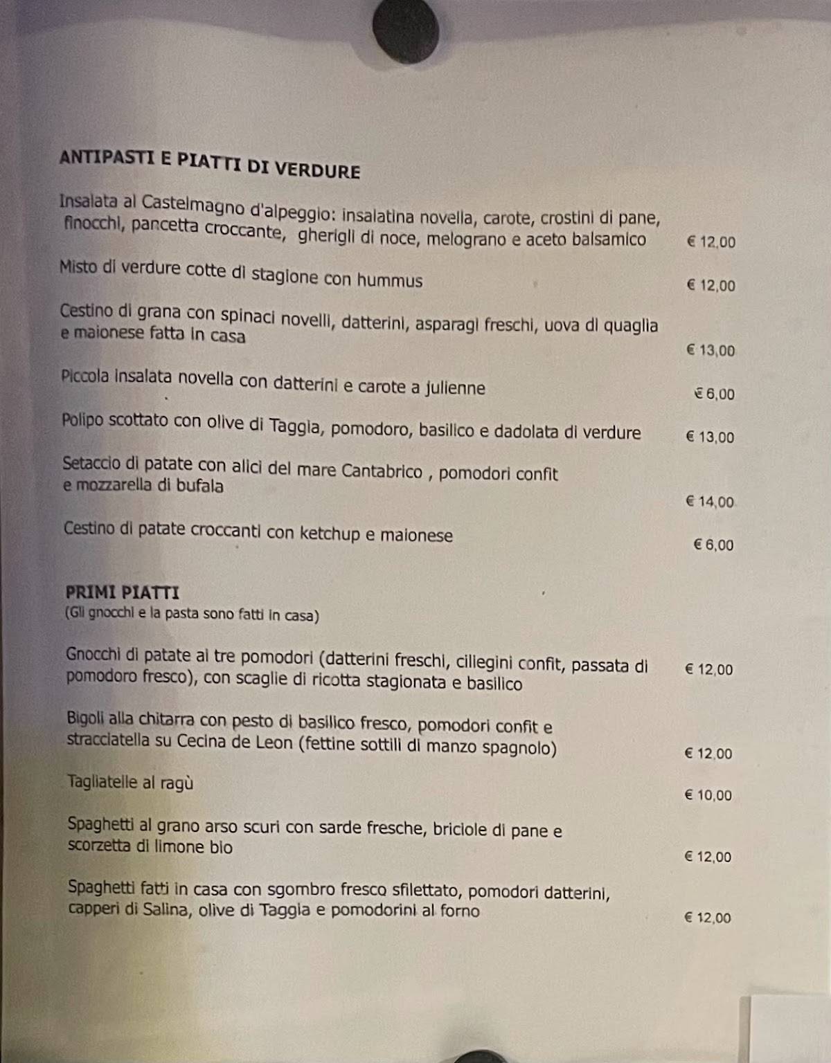 Menu da Alla Stella pizzeria, Desenzano del Garda