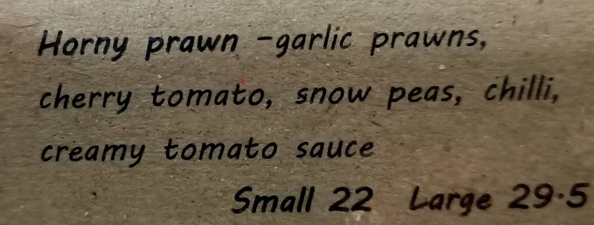 Menu at Olive And Oscars restaurant, Applecross
