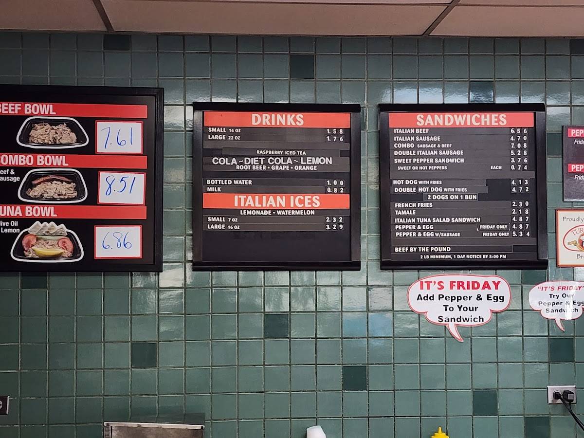 Menu at Johnnie's Beef restaurant, Arlington Heights, S Arlington ...