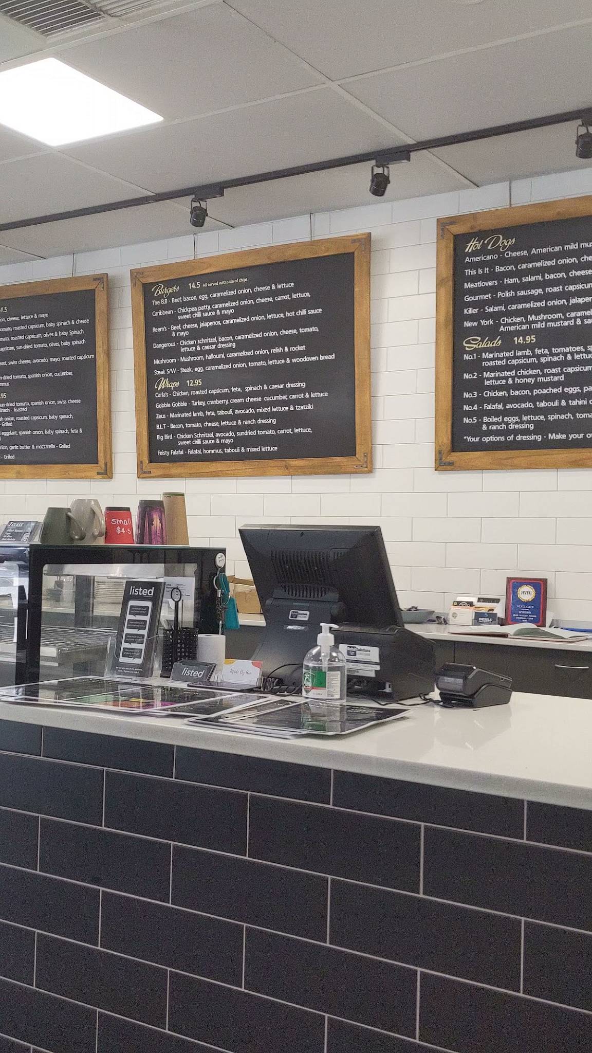 Menu at Nev's Café cafe, Saint Agnes