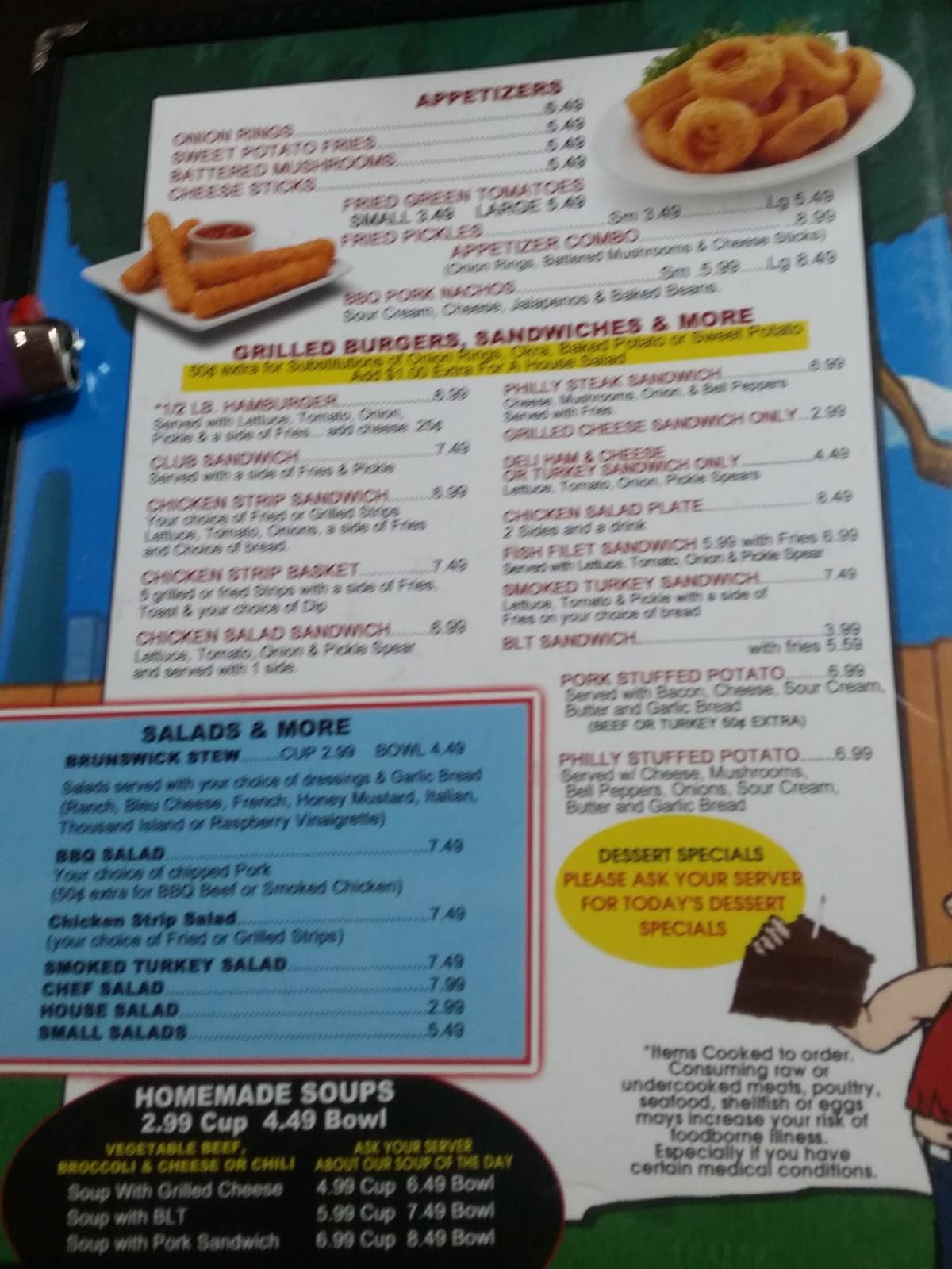 Menu at Fat Boy's Backyard BBQ & More, Sylvester