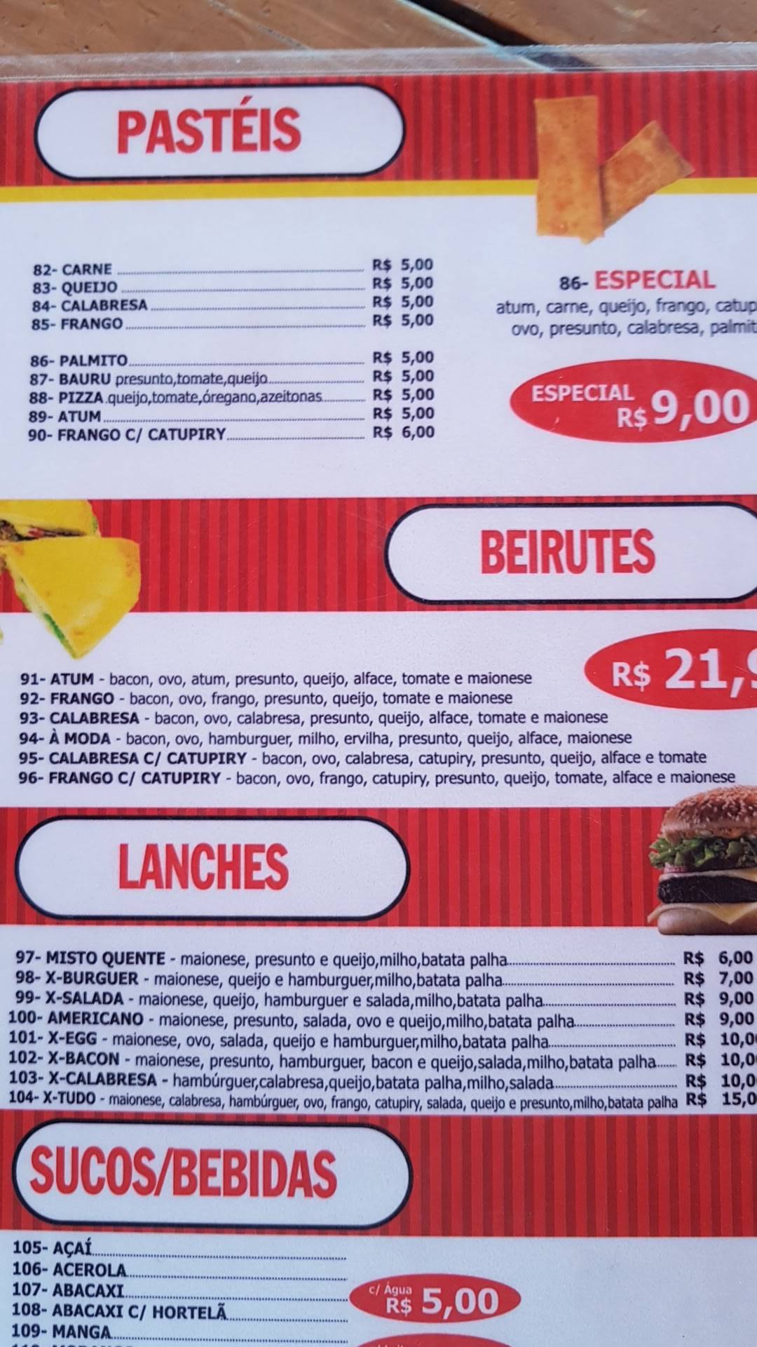 Menu em Big Esfiha - Cillo restaurante, Americana, Av. de Cillo