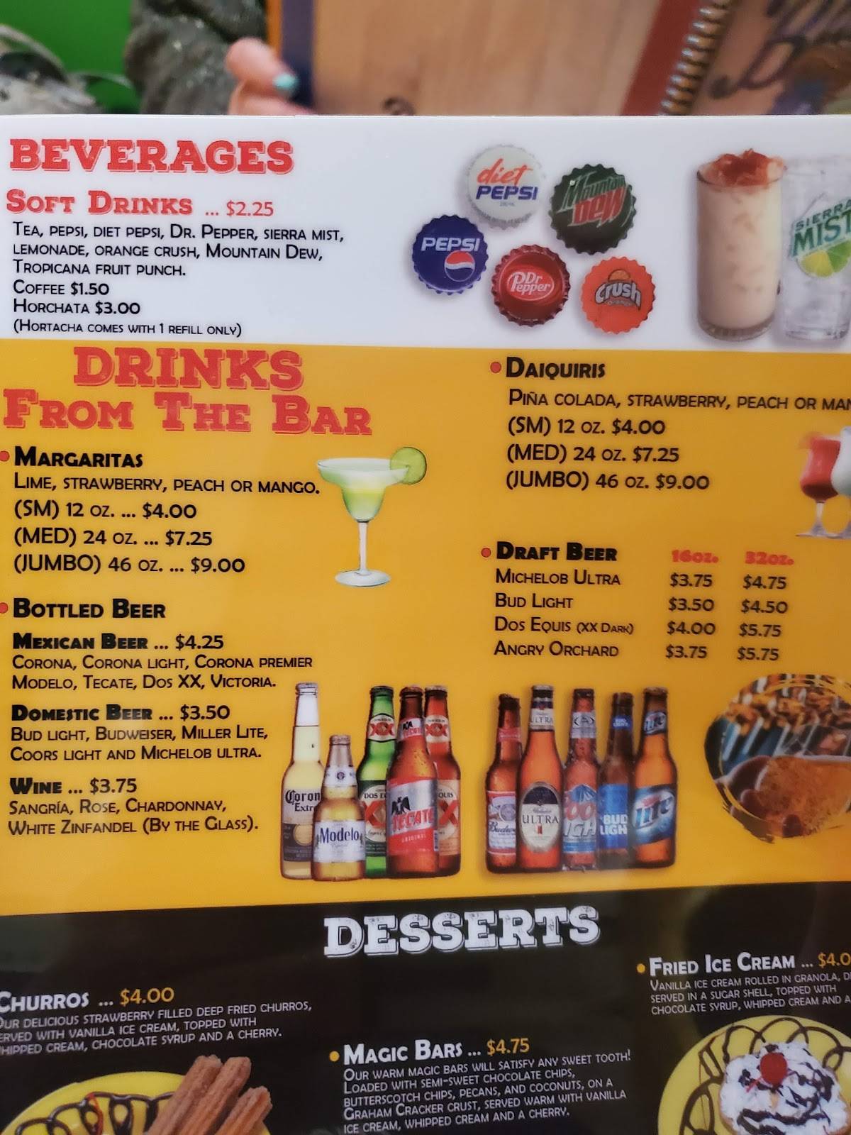 Menu at Blue Tolok Grill & Bar, Anderson