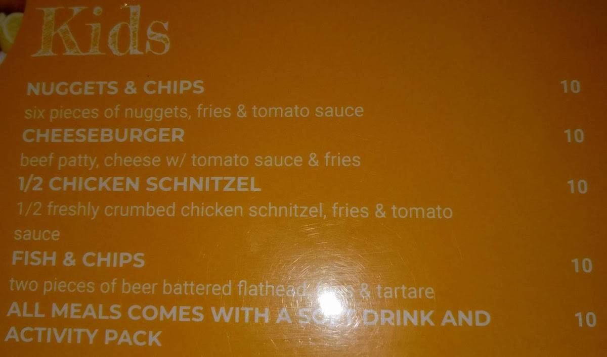 Menu at Bomaderry Hotel pub & bar, Bomaderry