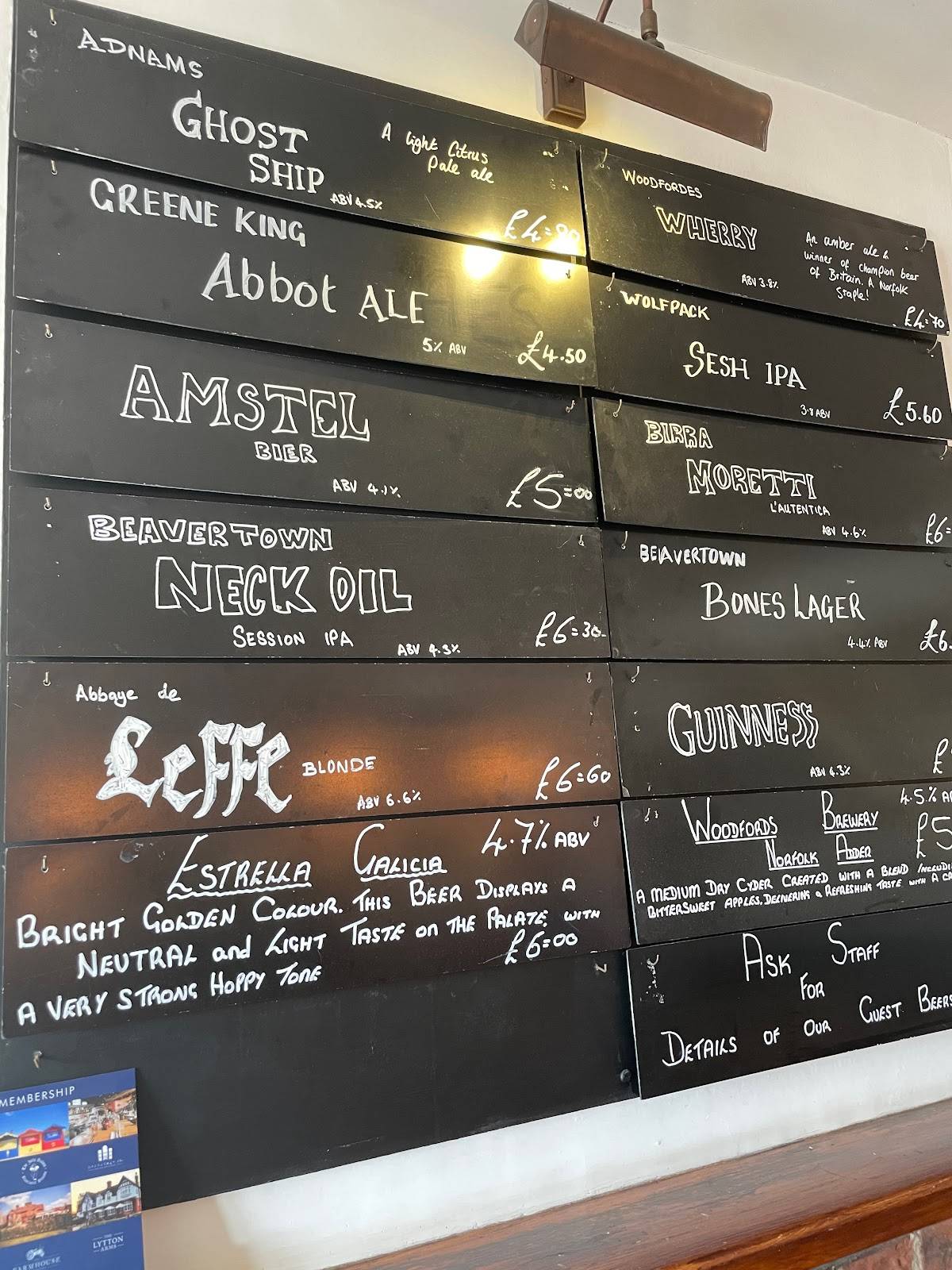 Menu at The White Horse Brancaster Staithe pub & bar, Brancaster, Main Road