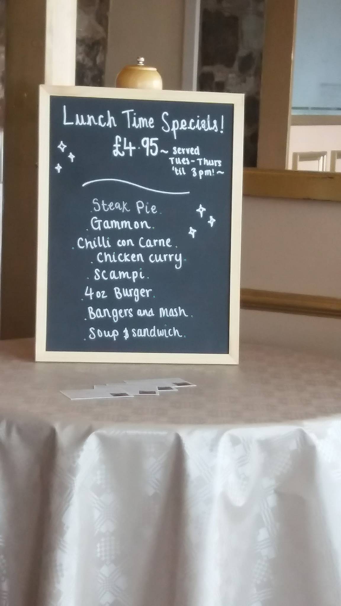 Menu at Britannia Inn Halkyn pub & bar, Halkyn