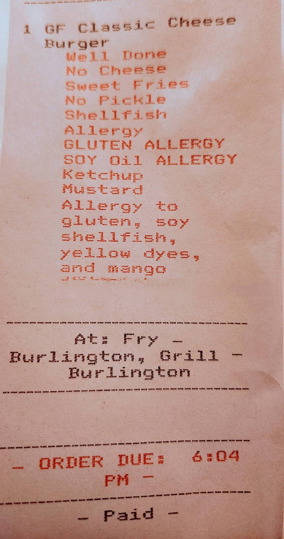 Menu at Burtons Grill & Bar, Burlington