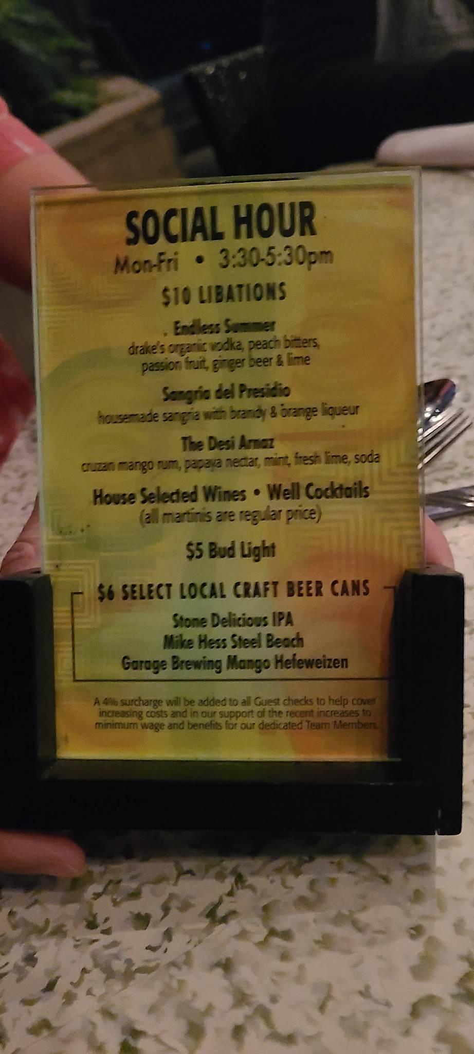 Menu at C Level Lounge steakhouse, San Diego, 880 Harbor Island Dr