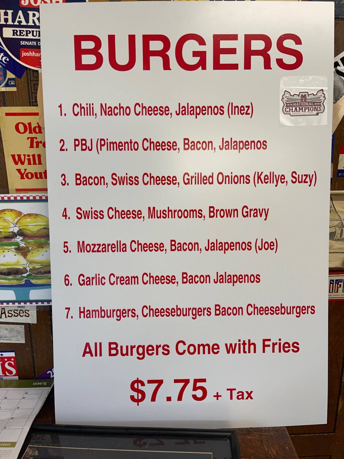 Menu at CS's Jackson,Miss restaurant, Jackson