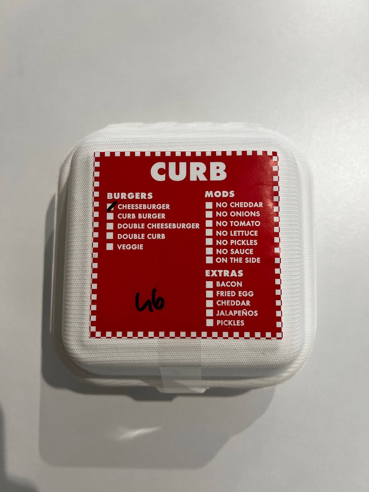 Menu em CURB restaurante, Porto, Rua de Belomonte