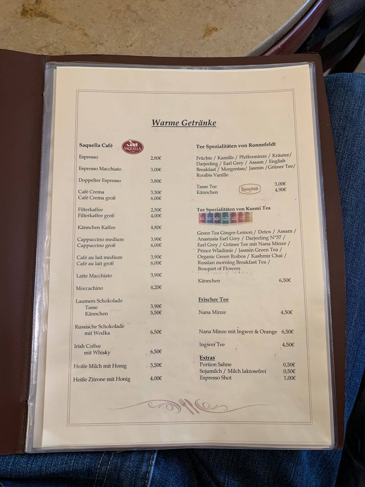 Speisekarte von Café Laumer cafe, Frankfurt am Main