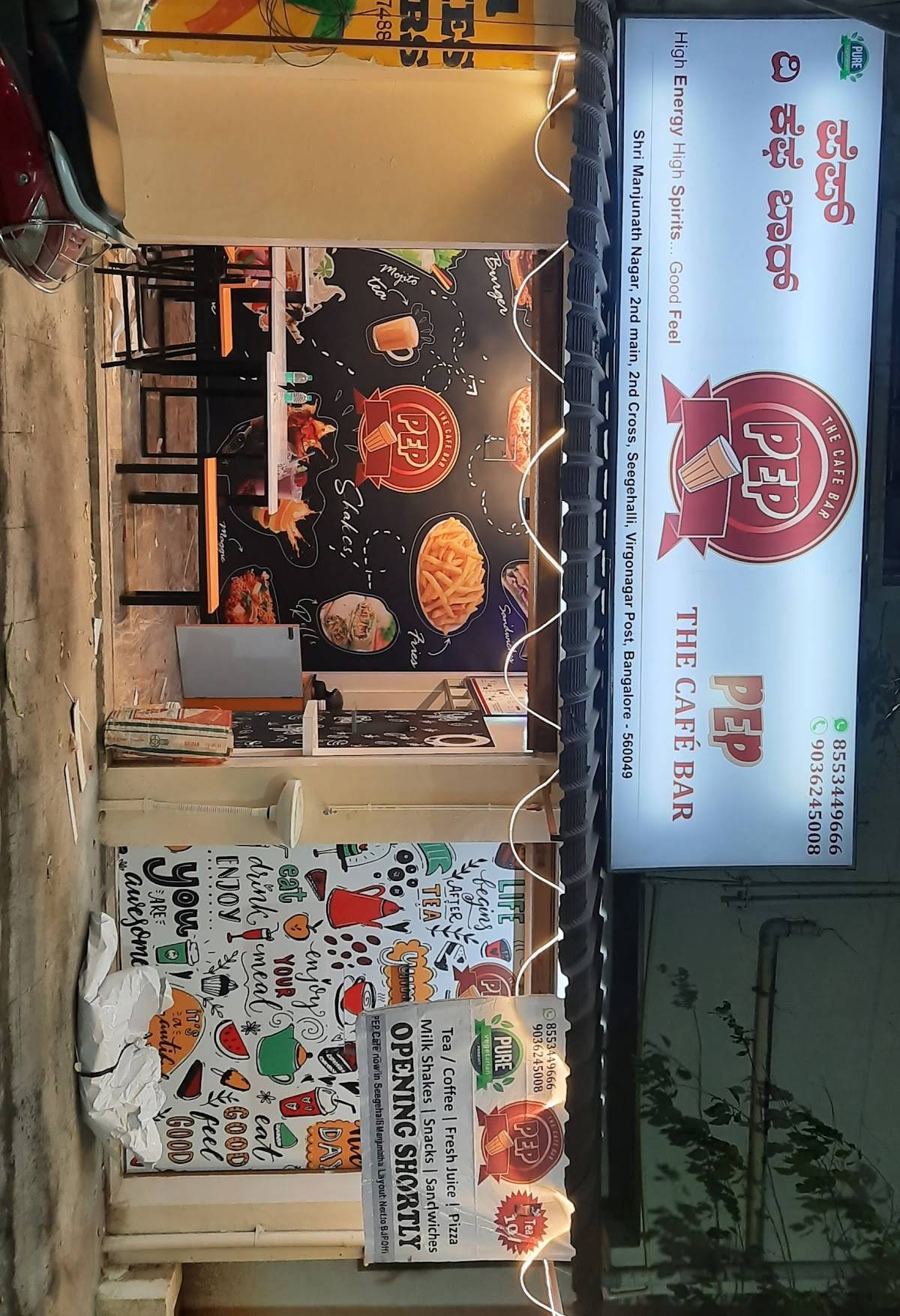 Menu at PEP THE CAFE Bar, Bengaluru