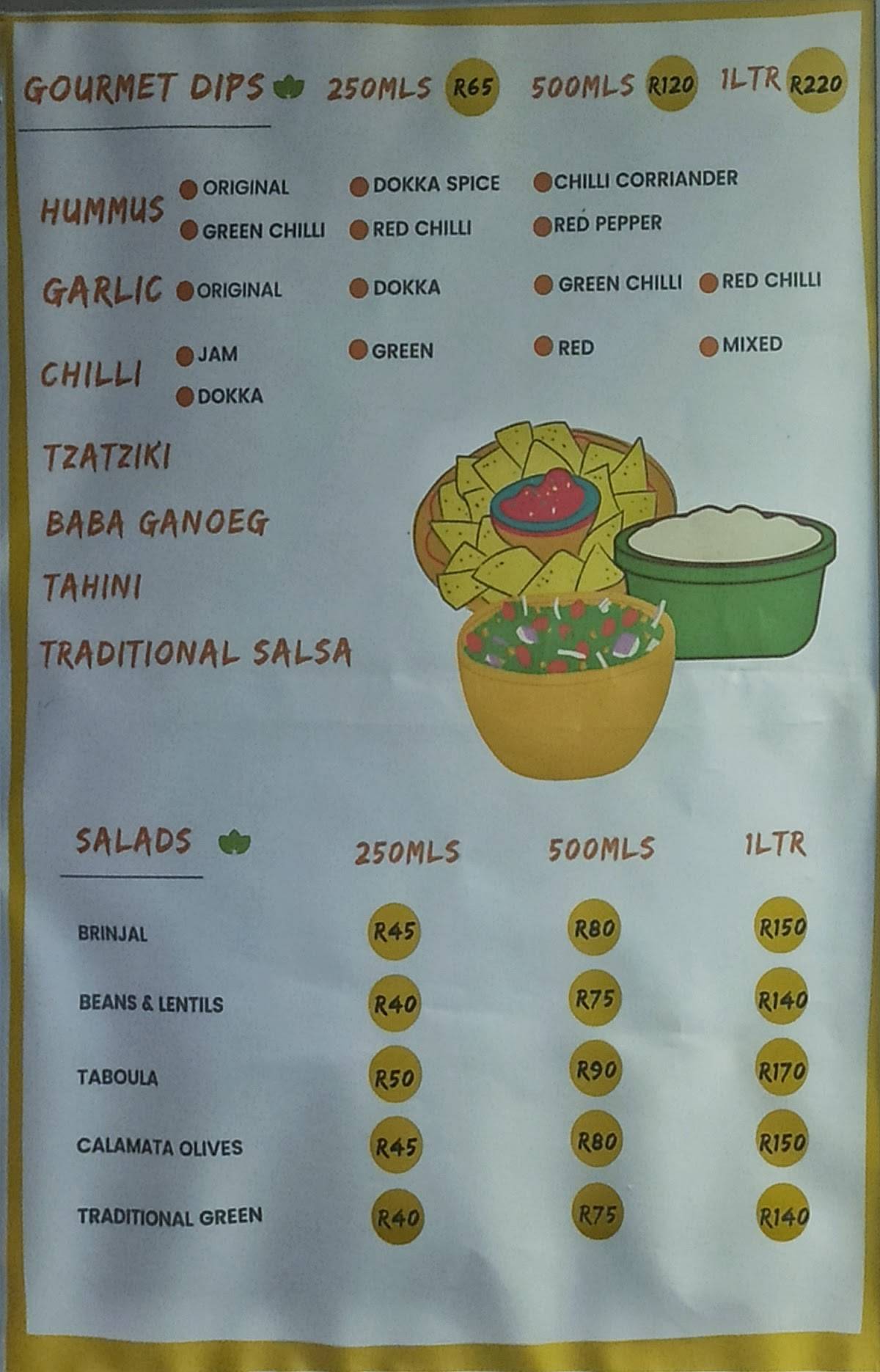 Menu at Cairo Kitchen restaurant, Pretoria, Castle Gate Cres