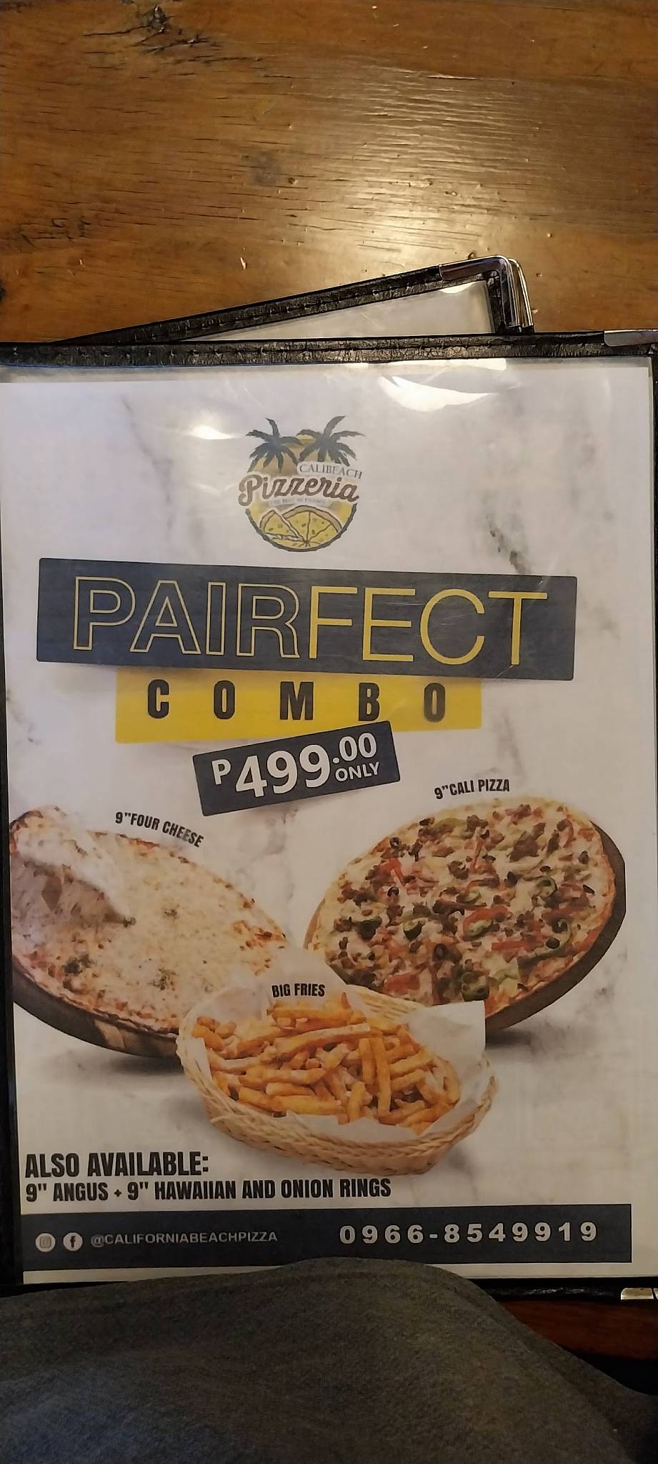 Menu at California Beach Pizza restaurant, Calamba, 965 Manila S Rd