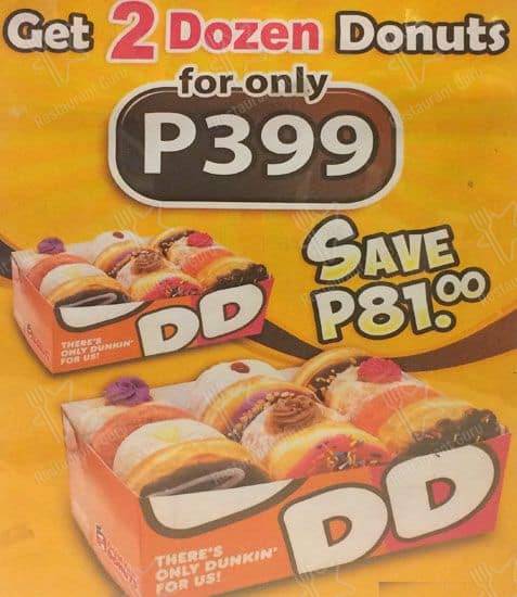 Menu at Dunkin Donuts, Cebu City, 6000 Cebu City
