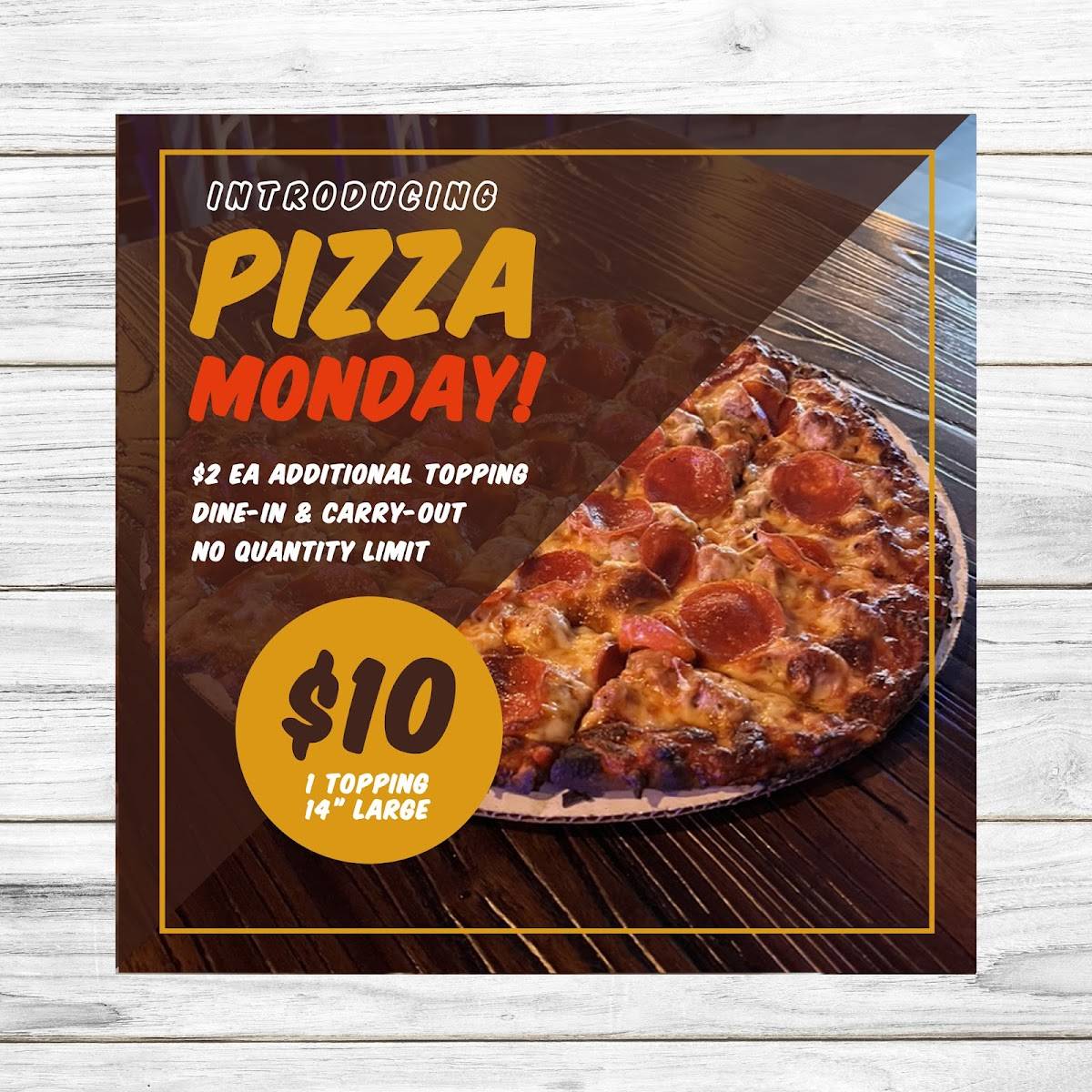 Menu at Chester's Tavern & Pizza pub & bar, Summit