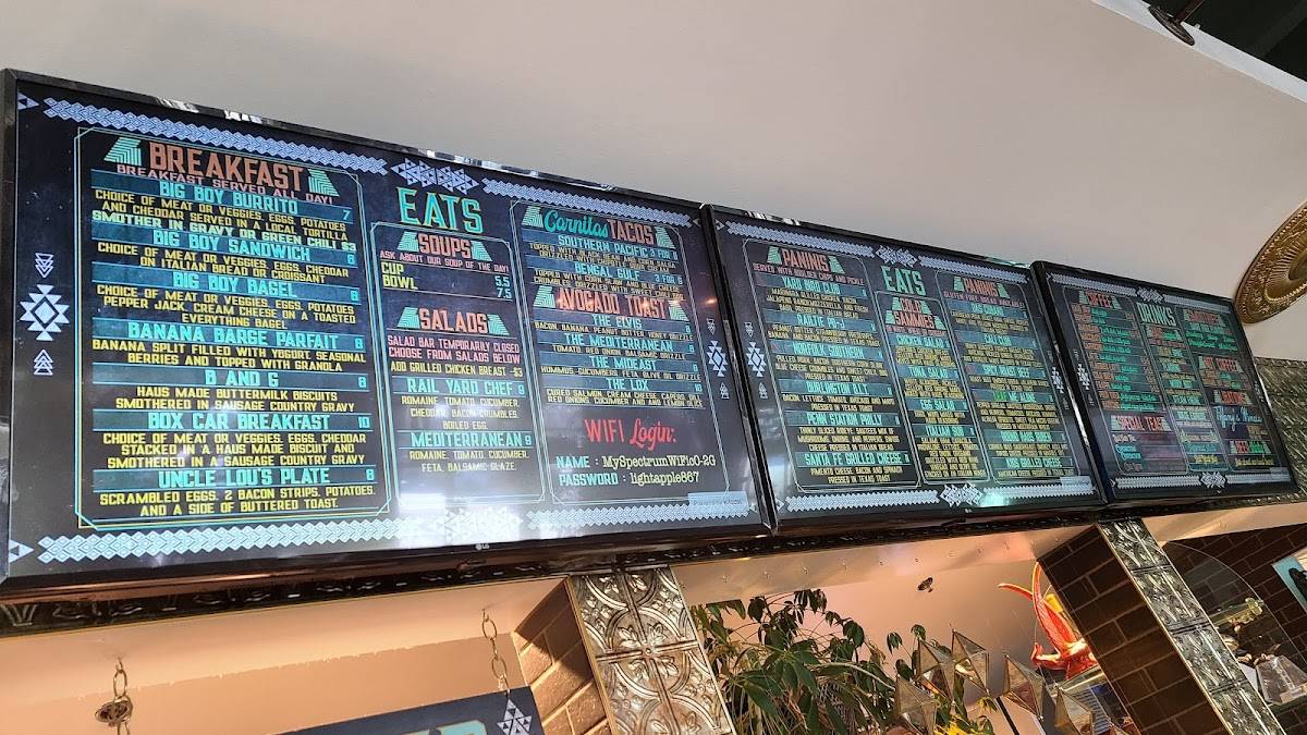 Menu at Rail Yard - Coffee Haus & Eatery cafe, Cheyenne