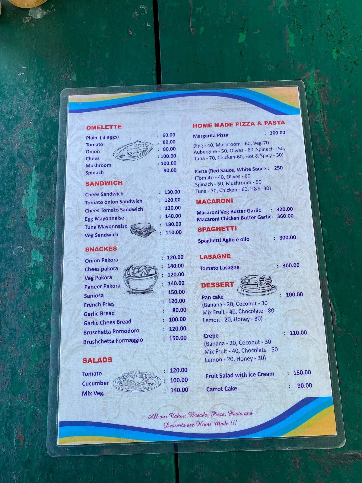 Menu at Coffee Garden - Rooftop Restaurant, Kumily