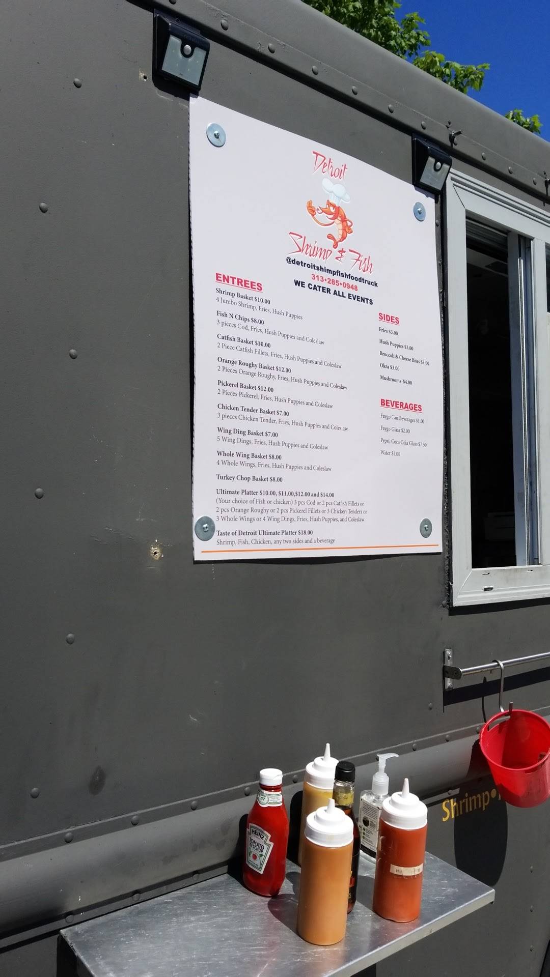 Menu at Detroit Fish & Shrimp restaurant, Southfield, Southfield Rd