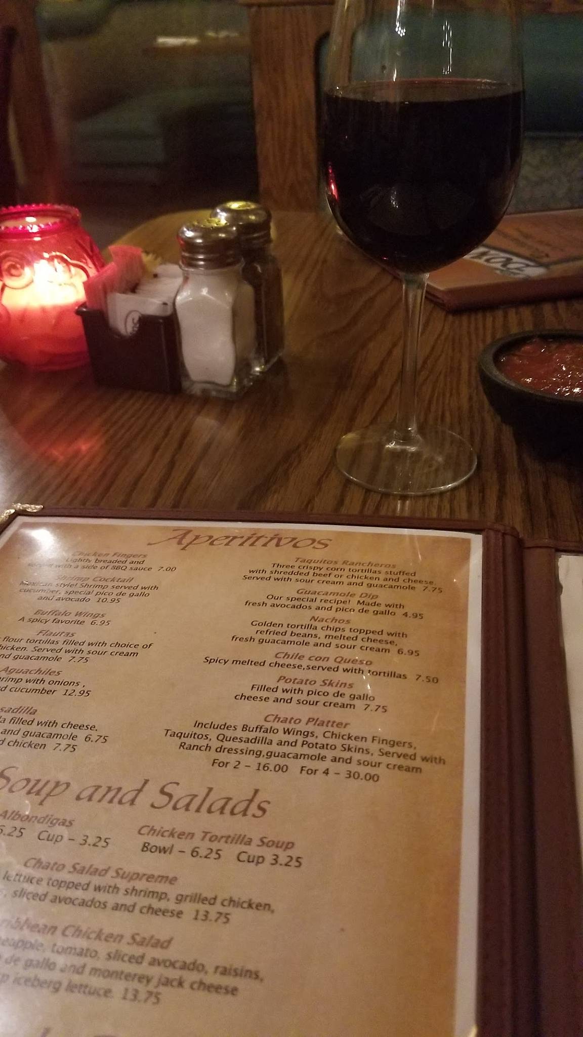Menu at Don Chato Mexican Restaurant, Palmdale