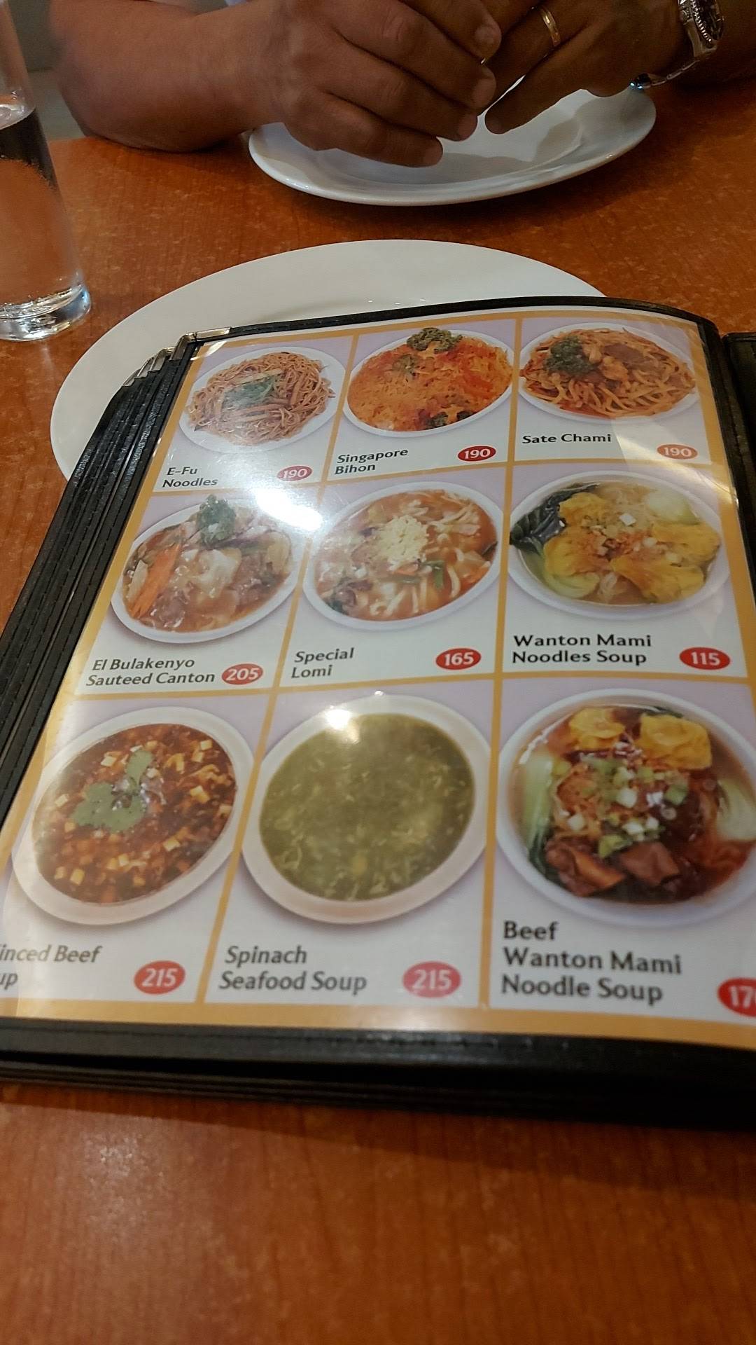 Menu at El Bulakenyo Restaurant, Malolos