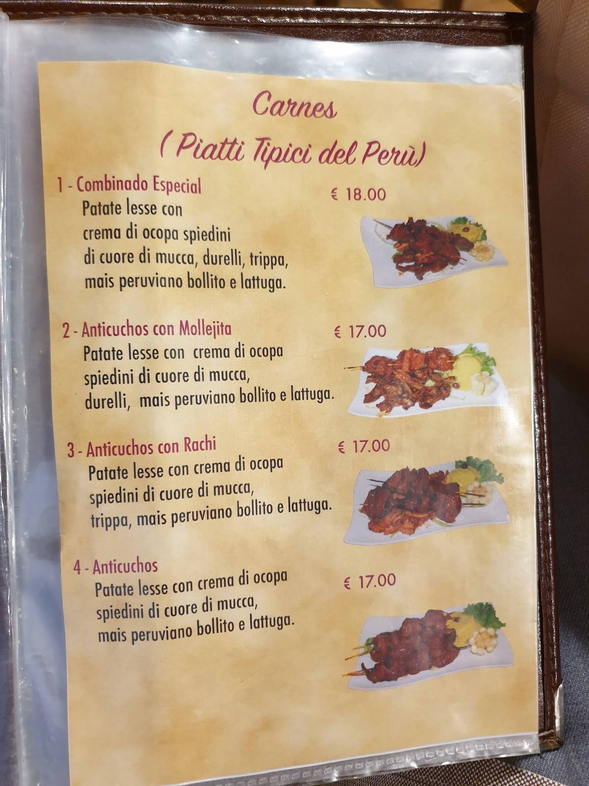 Carta de parrilla El Hornero, Milan, Piazza Monte Titano